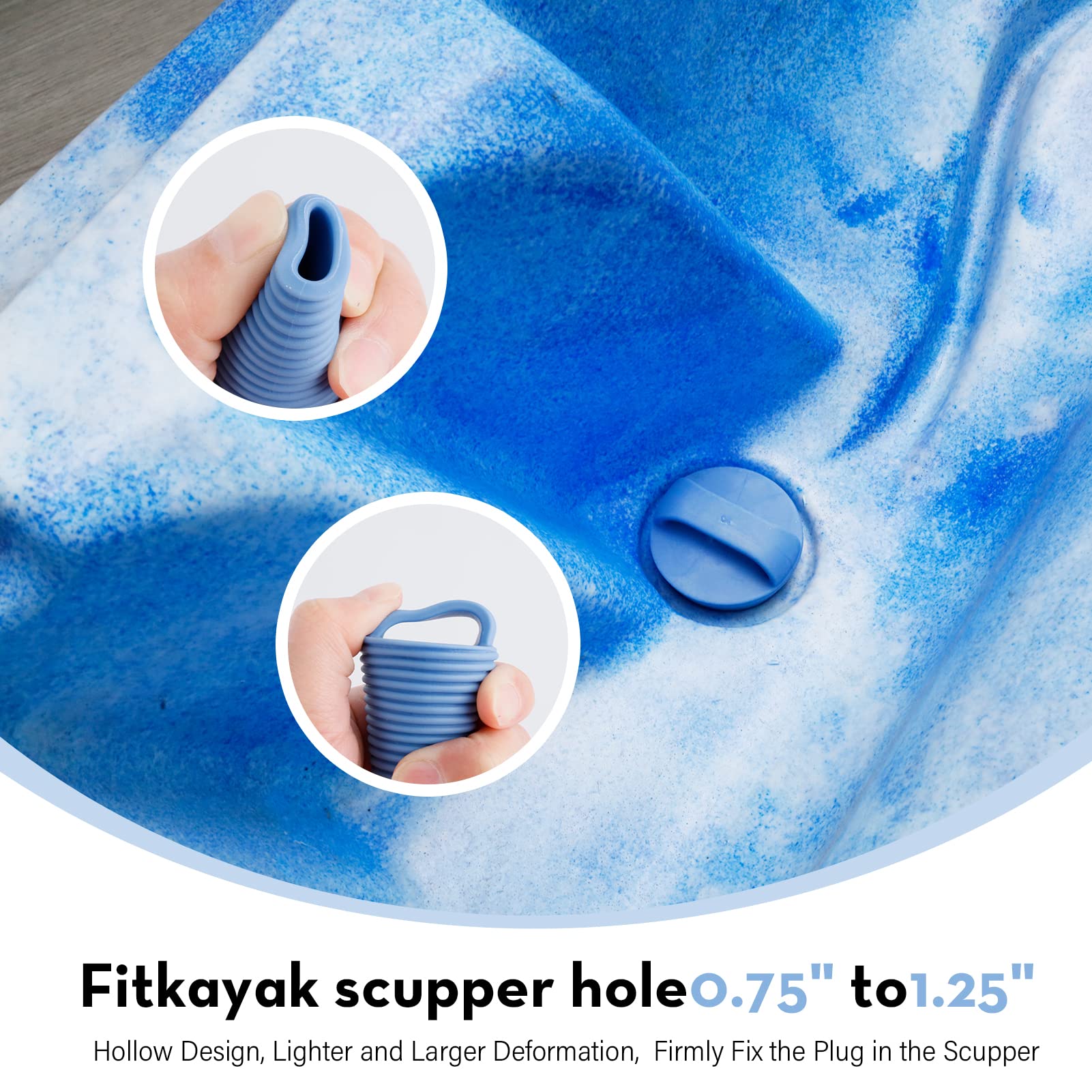 Snapklik.com : CANALHOUT 12 Pieces Kayak Scupper Plug Kit TPE Scupper ...