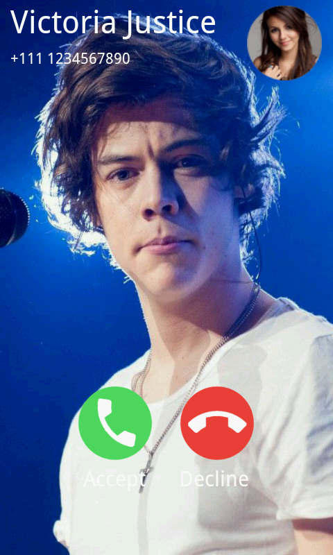 Harry Styles Full Screen Photo Call Receiver - App on Amazon Appstore