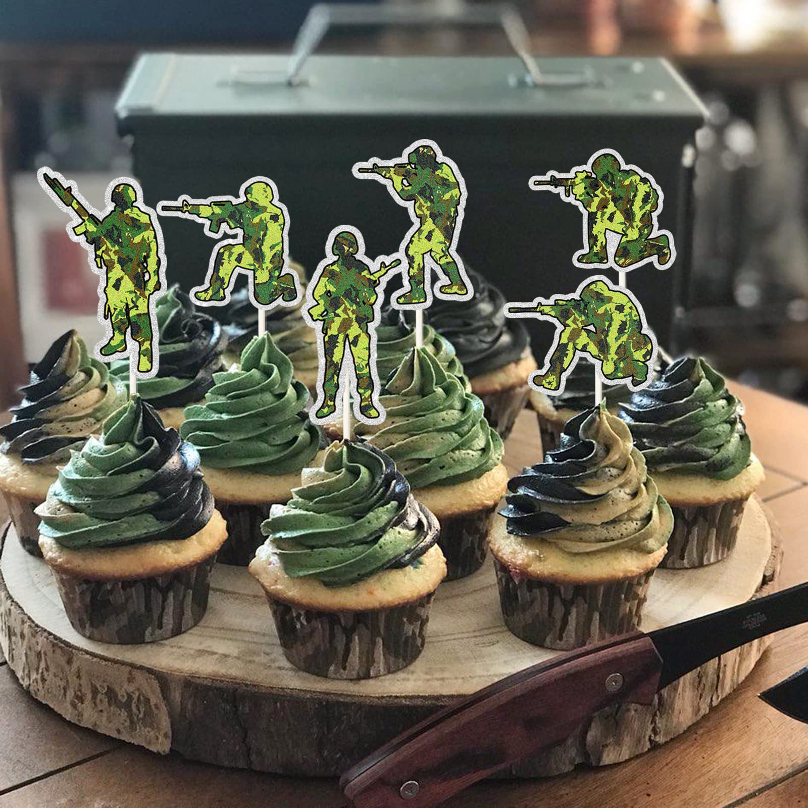 Military Baby Shower Cupcakes Kara's Party Ideas Vintage Airplane Baby