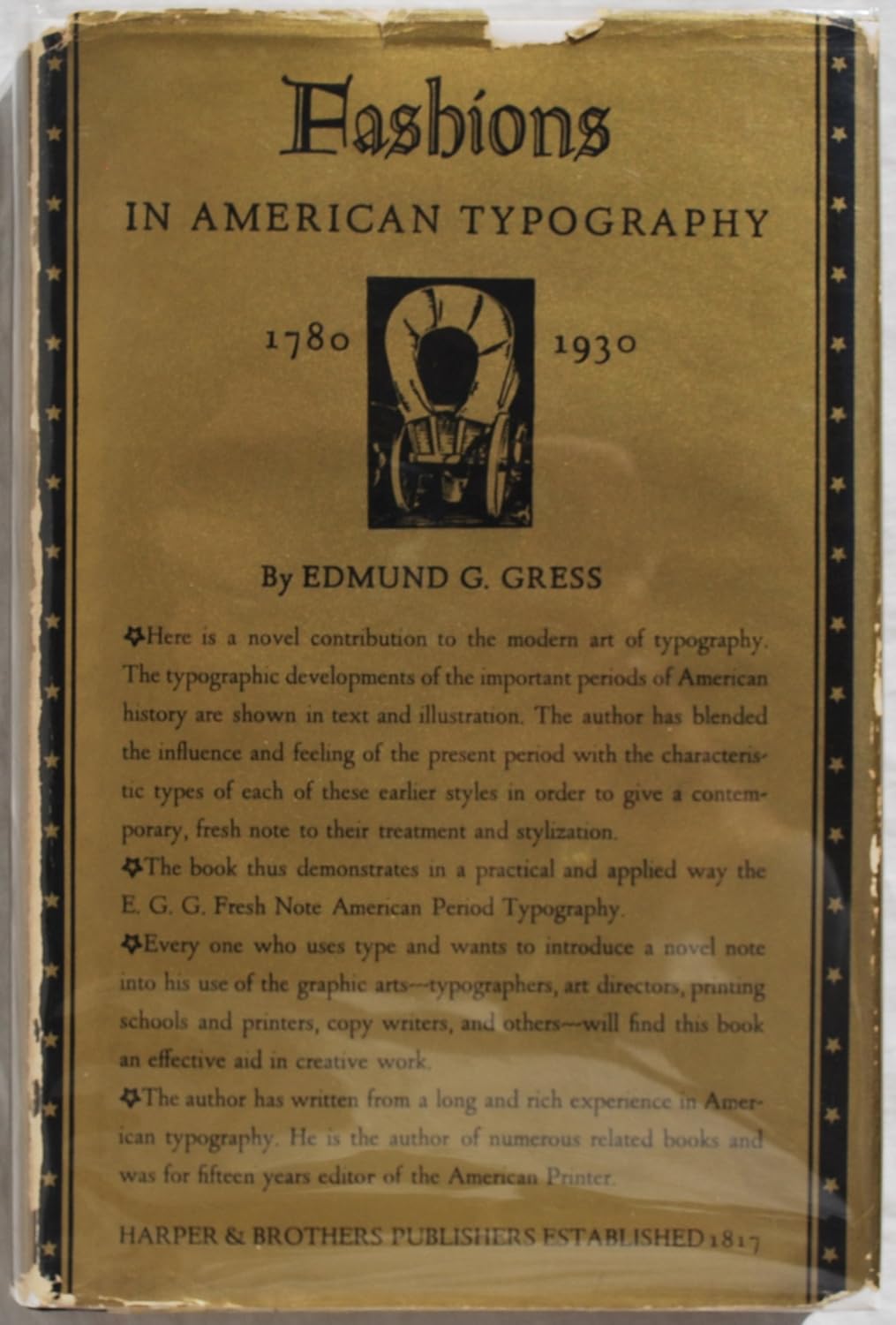 FASHIONS In AMERICAN TYPOGRAPHY 1780 to 1930 With Brief Illustrated ...