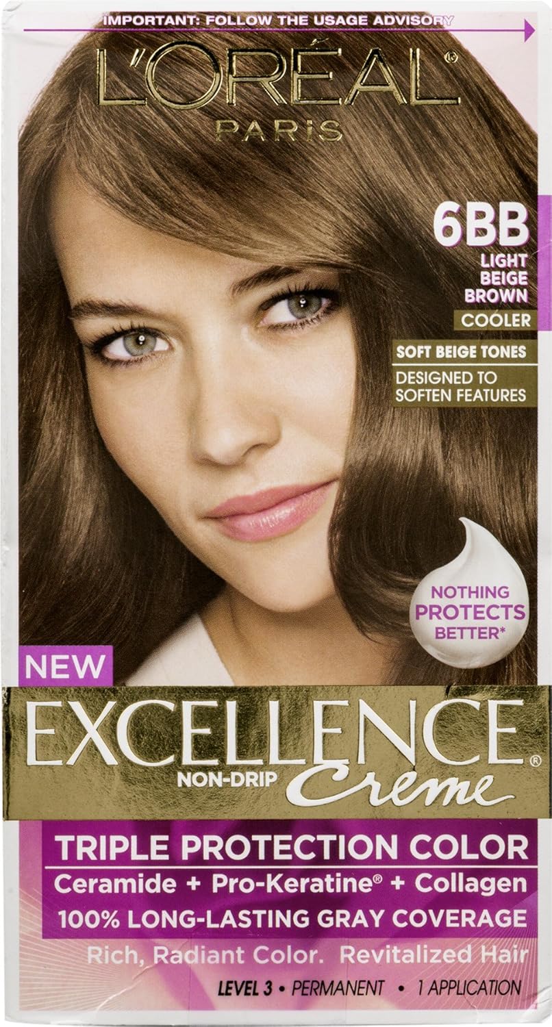 Amazon.com : L'Oreal Paris Excellence Creme Triple Protection Color 6BB ...