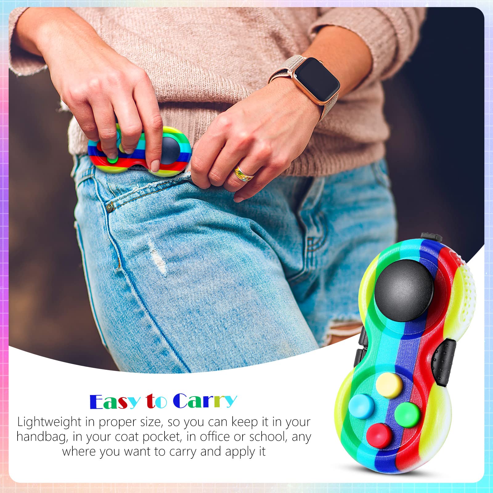 Snapklik.com : Skylety 6 Pieces Cam Fidget Pad Controller Relieve ...