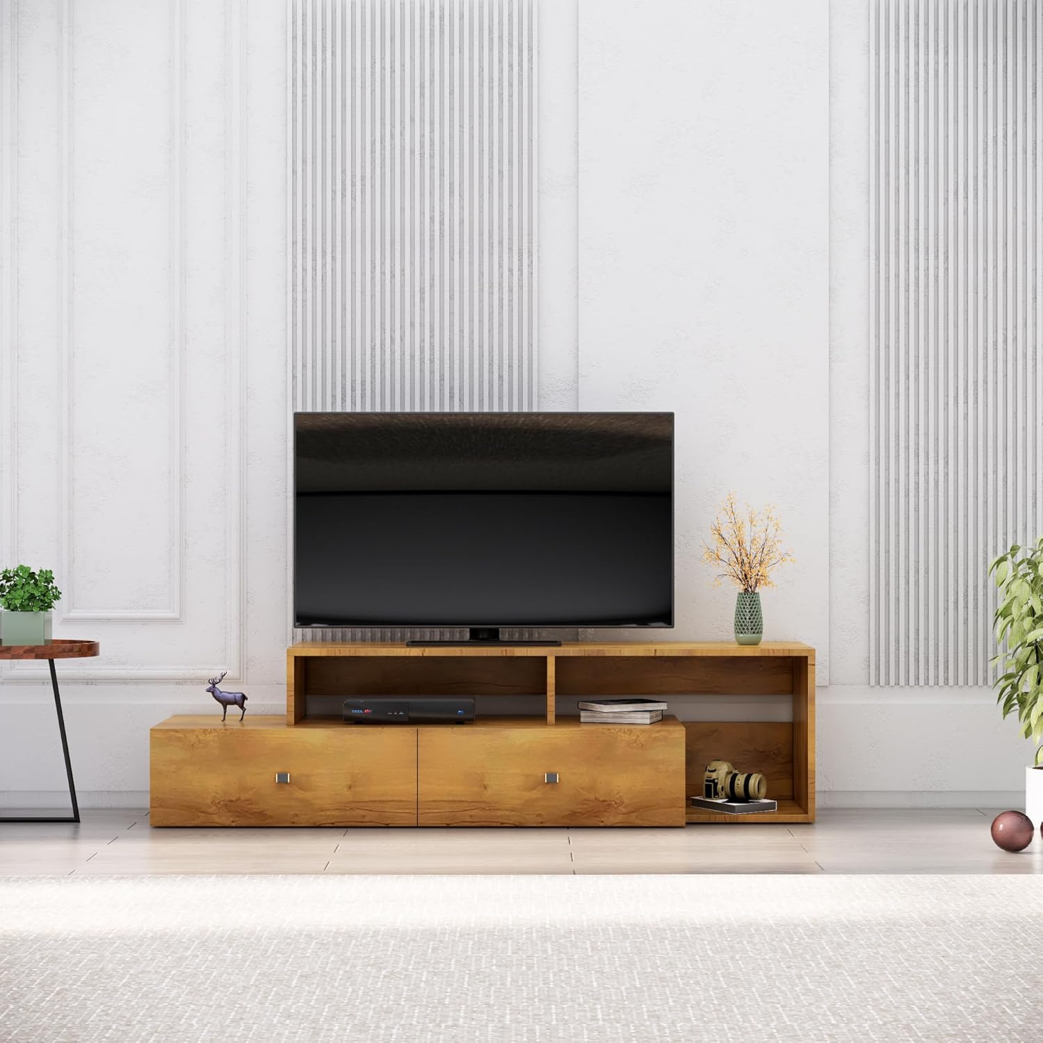 Bniture TV Unit for Living Room, Bedroom Unit Base Mount with Storage ...