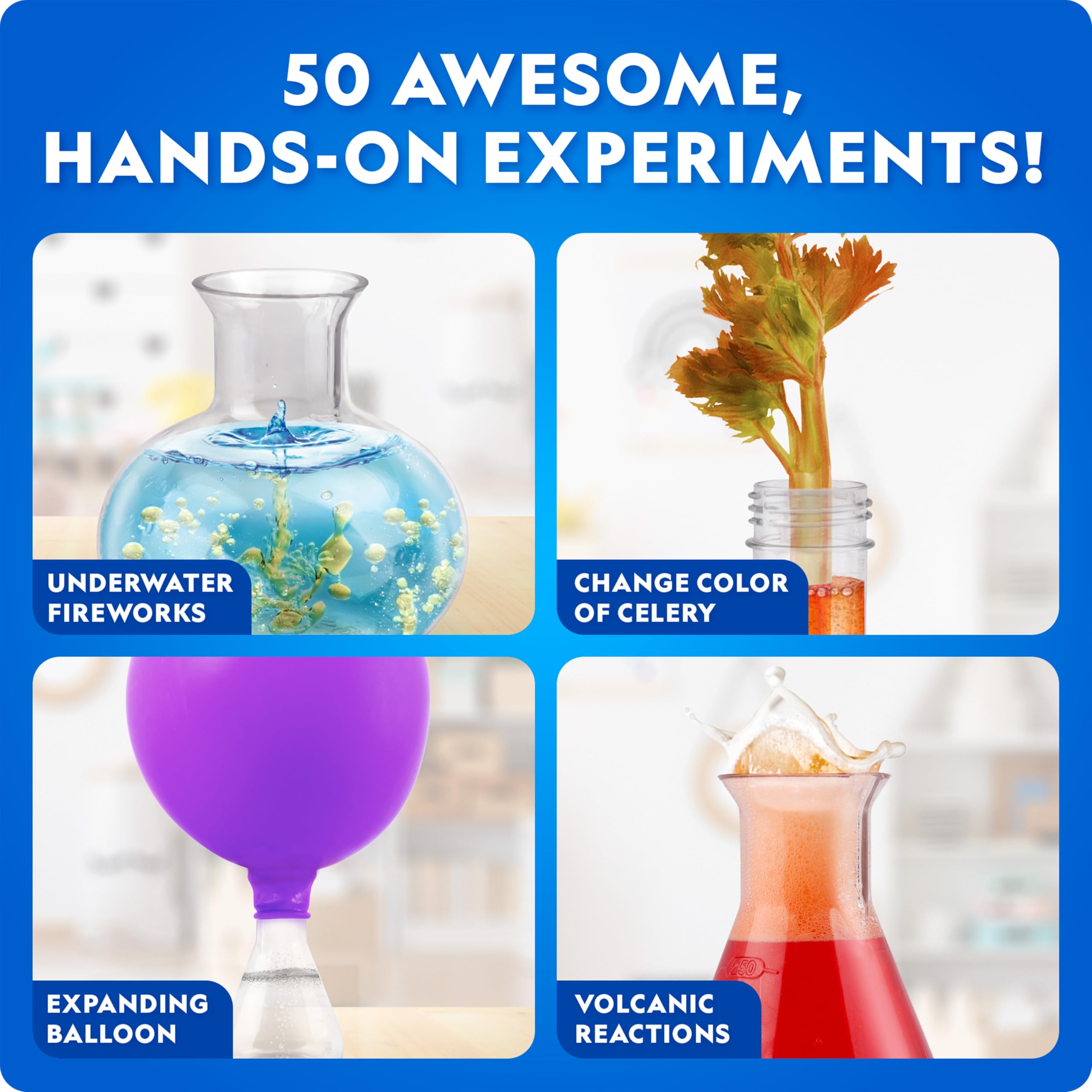 NATIONAL GEOGRAPHIC Kids Junior Chemistry Set – Full Early Learning Lab ...