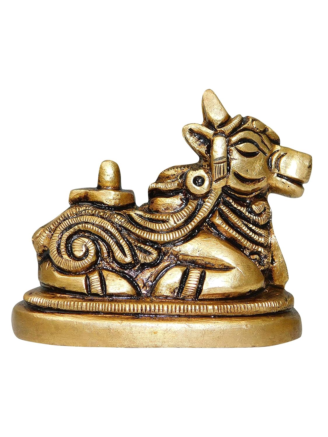 Buy Brass Nandi for Home Decorative Showpiece Mahadev Dada Nandi for ...