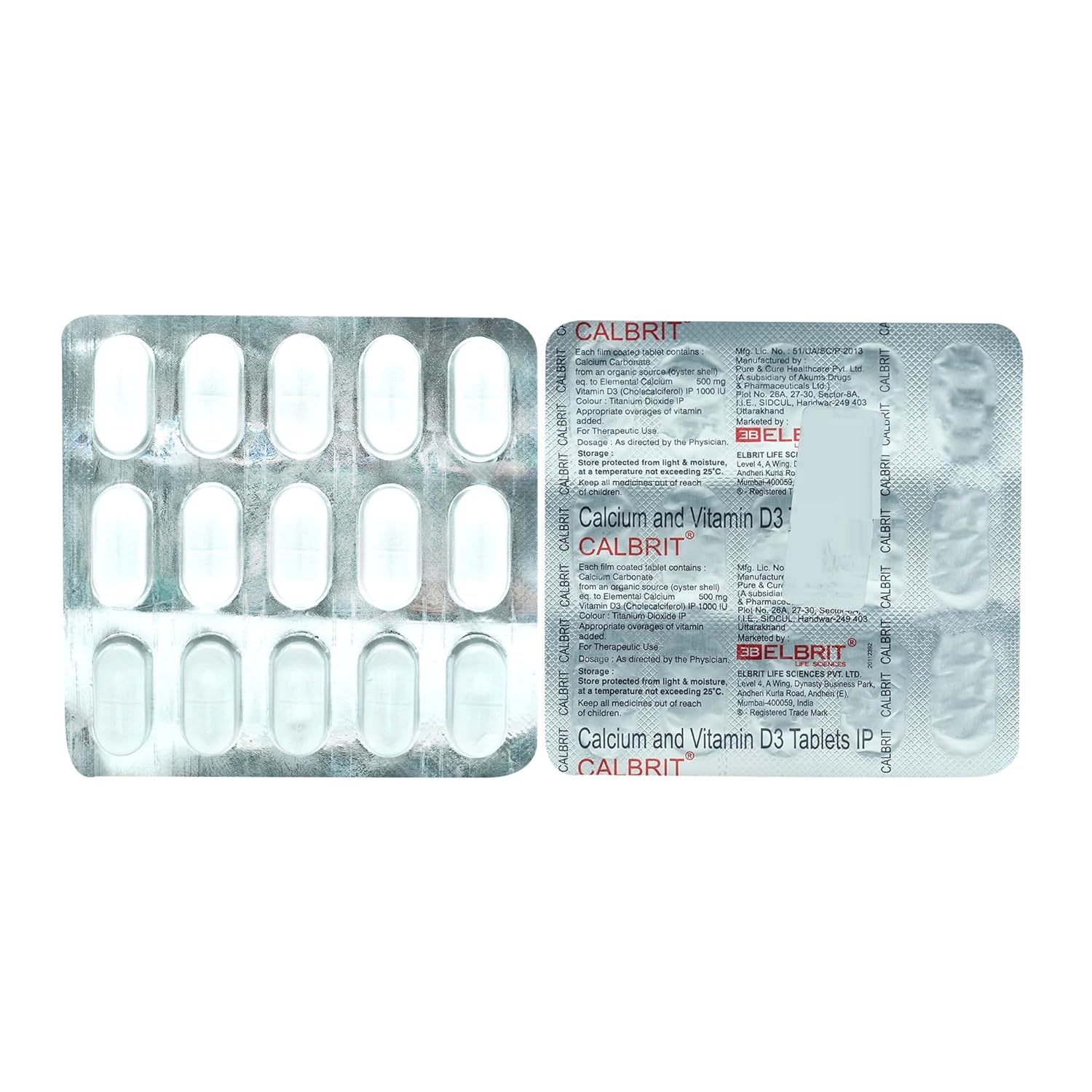 Calbrit - Strip of 15 Tablets : Amazon.in: Health & Personal Care