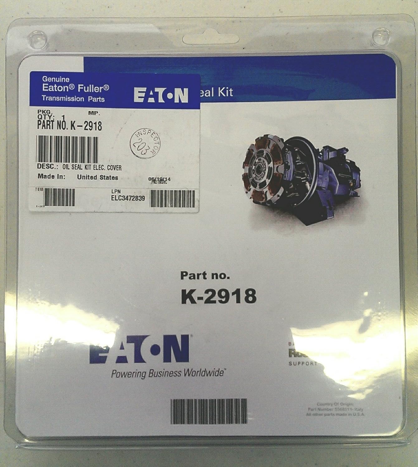 Amazon.com: Eaton Fuller K2918 Oil Seal : Automotive