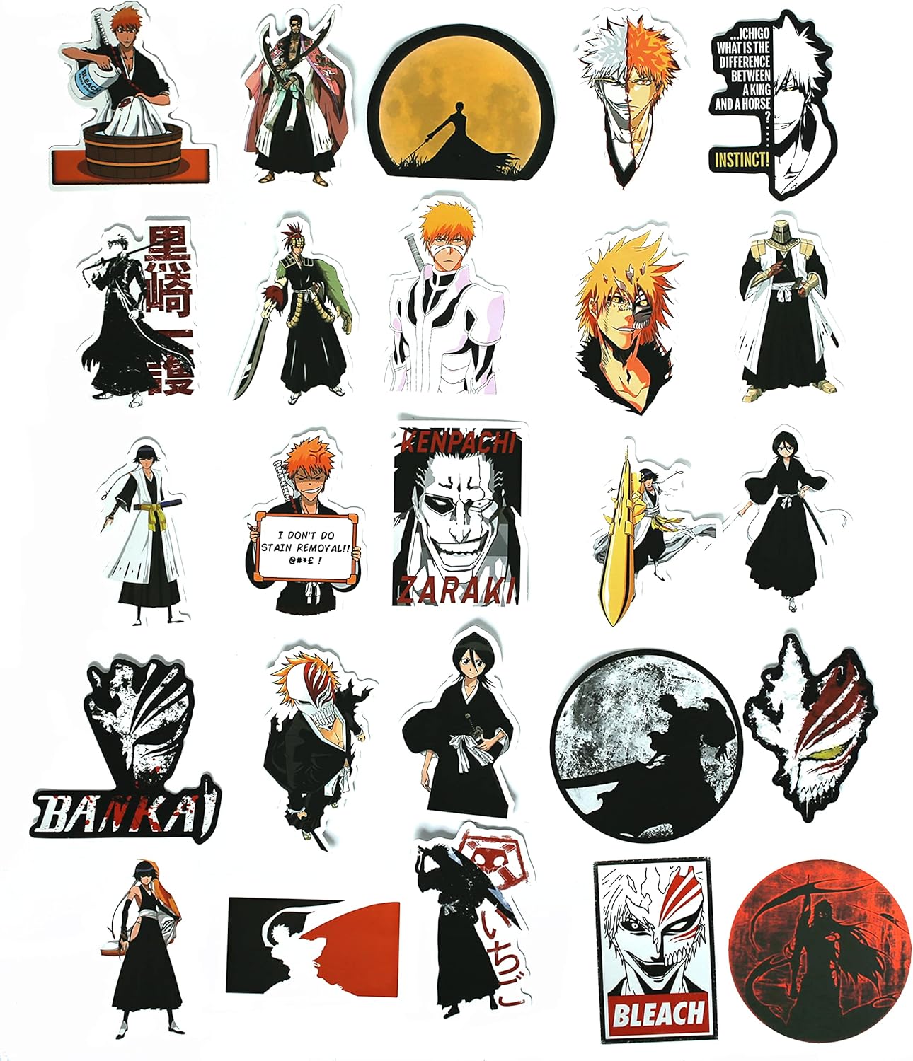 Anime Characters Quincy Vinyl Stickers, 50 Pieces – BigaMart
