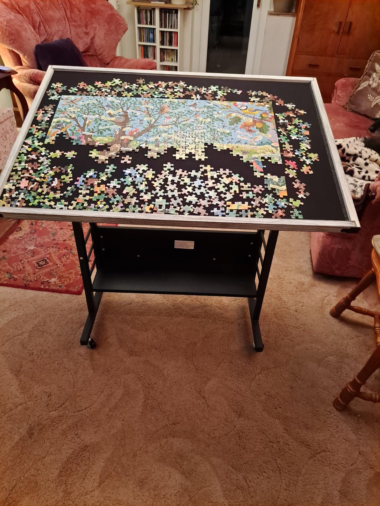 Becko US Jigsaw Puzzle Table Puzzle Board with Cover Puzzle Easel ...