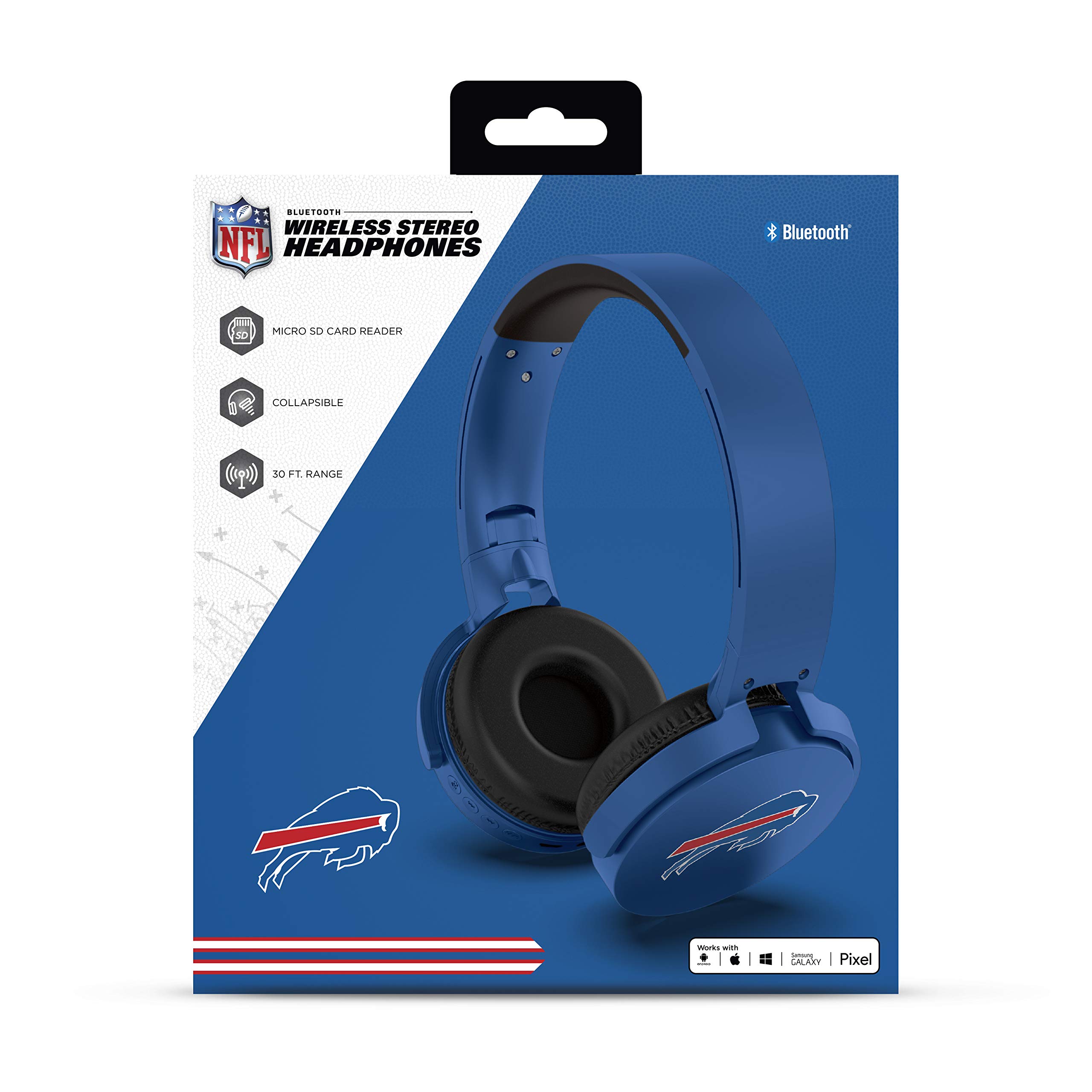Snapklik.com : NFL Buffalo Bills Wireless Bluetooth Headphones