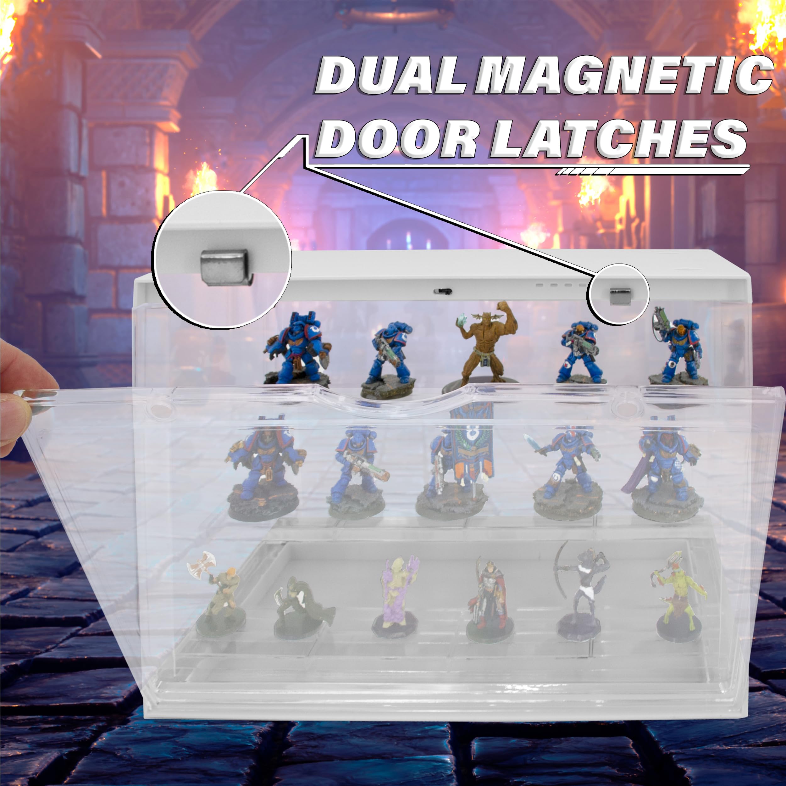Miniature Display Case Lighting Single Display Case With LED Lighting
