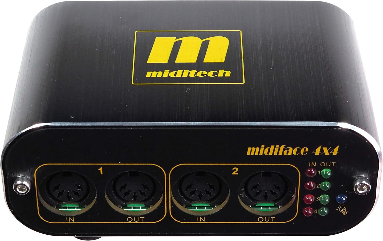 Amazon.com: MIDITECH MIDIFACE4x4 4 Input 4 Output MIDI Interface ...