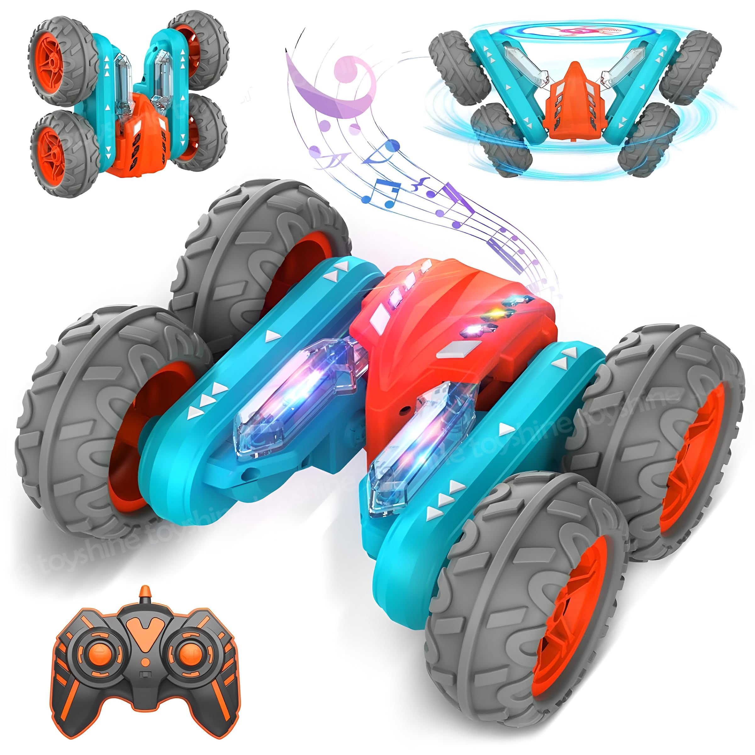 Stunt Remote Control Cars 360° Stunt RC Car With LED Lights ...