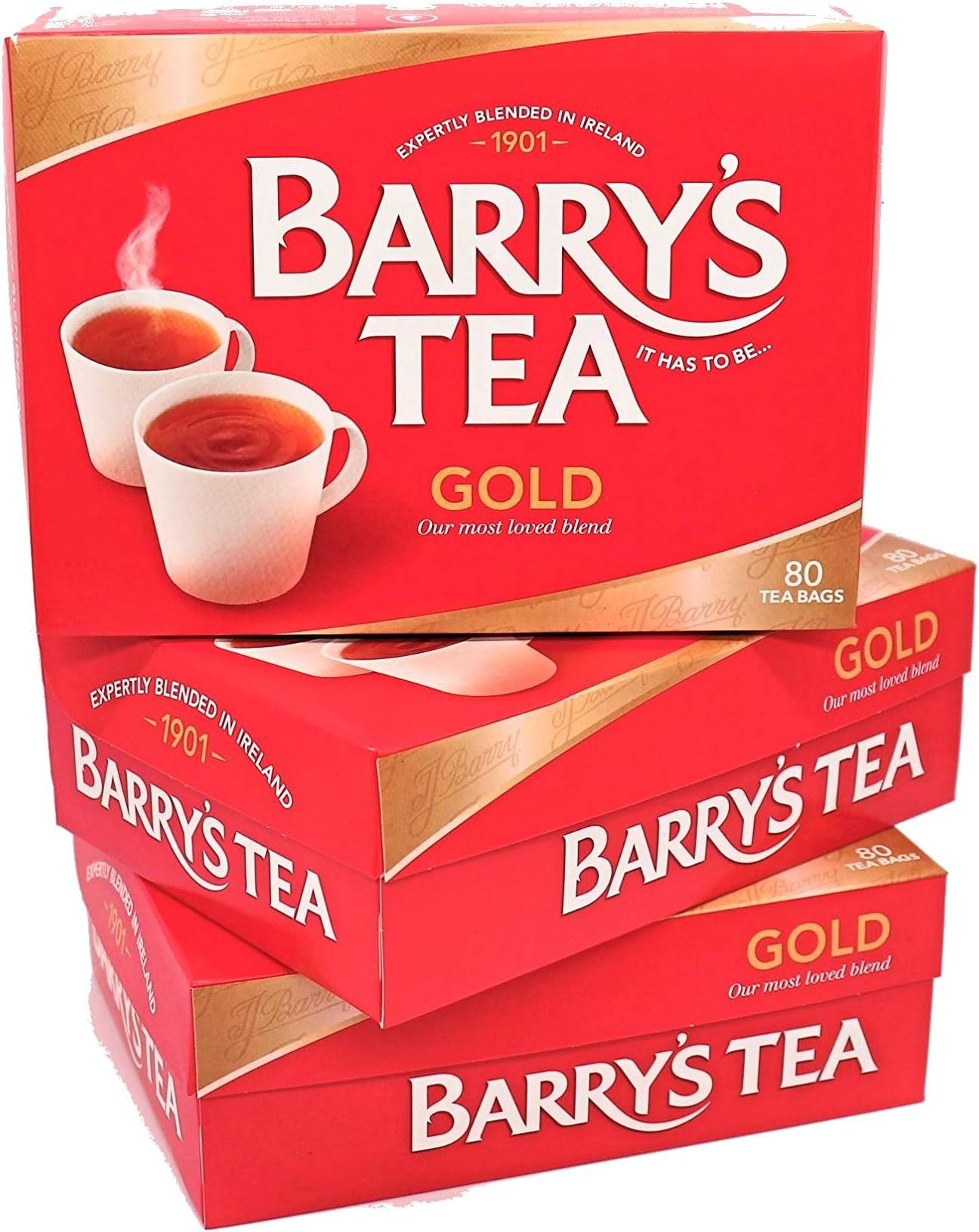Amazon.com : Barry's Tea Gold Blend, 80 Count (Pack of 2) : Black Teas ...