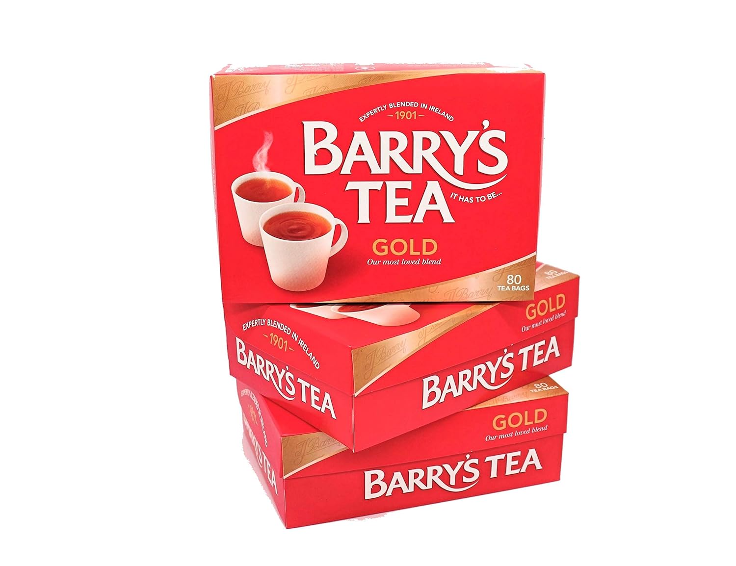 Amazon.com : Barry's Tea Gold Blend 80 Teabags (3 Pack), Fresh from ...