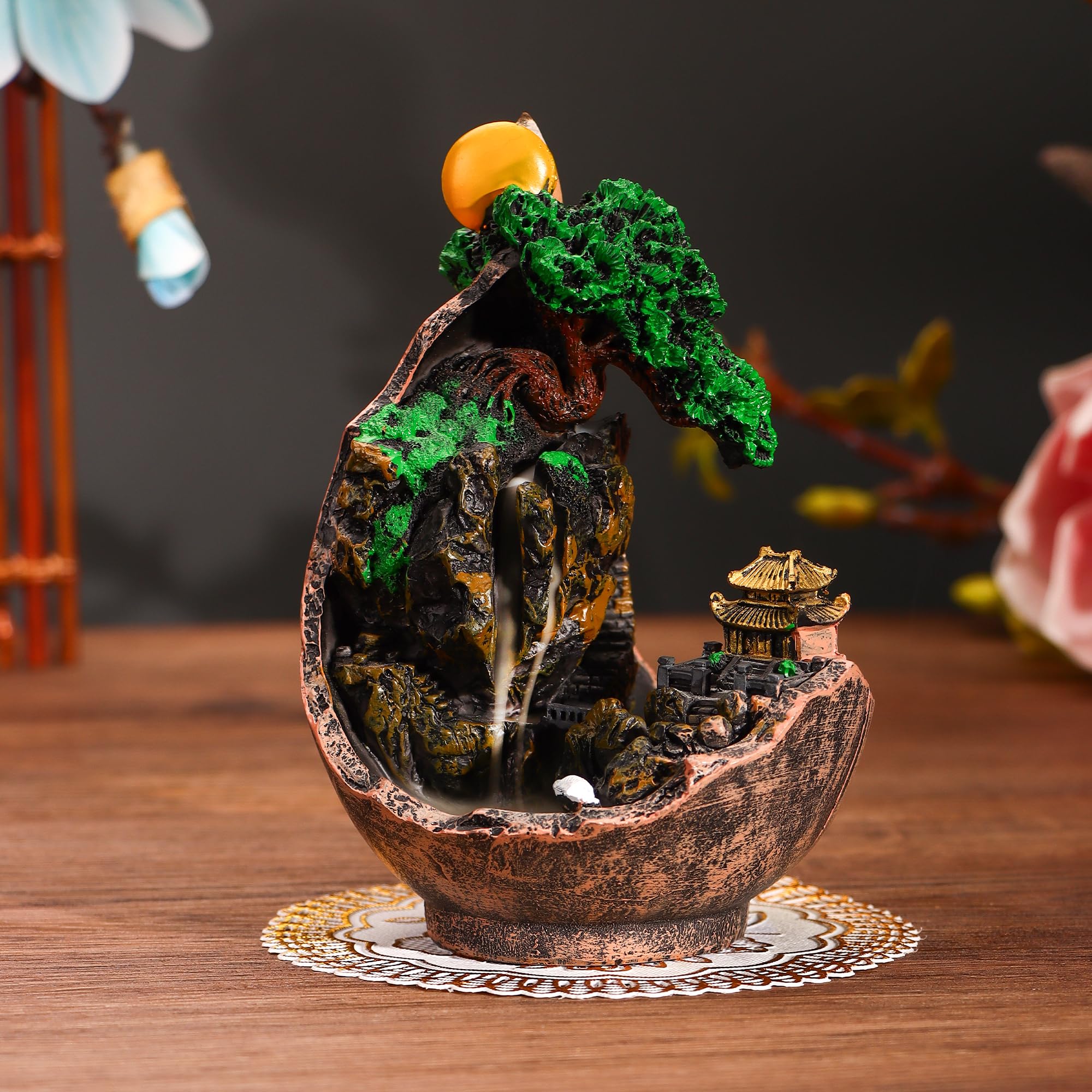 Amazon.com: LifMagix Mountain Backflow Incense Burner with 20 Incense ...