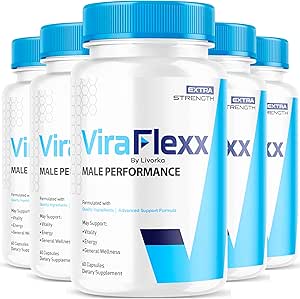 Amazon.com: (5 Pack) ViraFlexx Pro Capsules for Men, Official ViraFlexx Pro Male Pills Support ...
