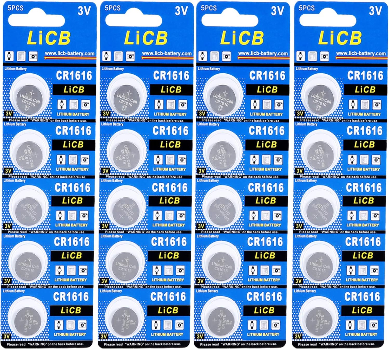 Amazon.com: LiCB CR1616 Battery,Long-Lasting & High Capacity CR1616 ...