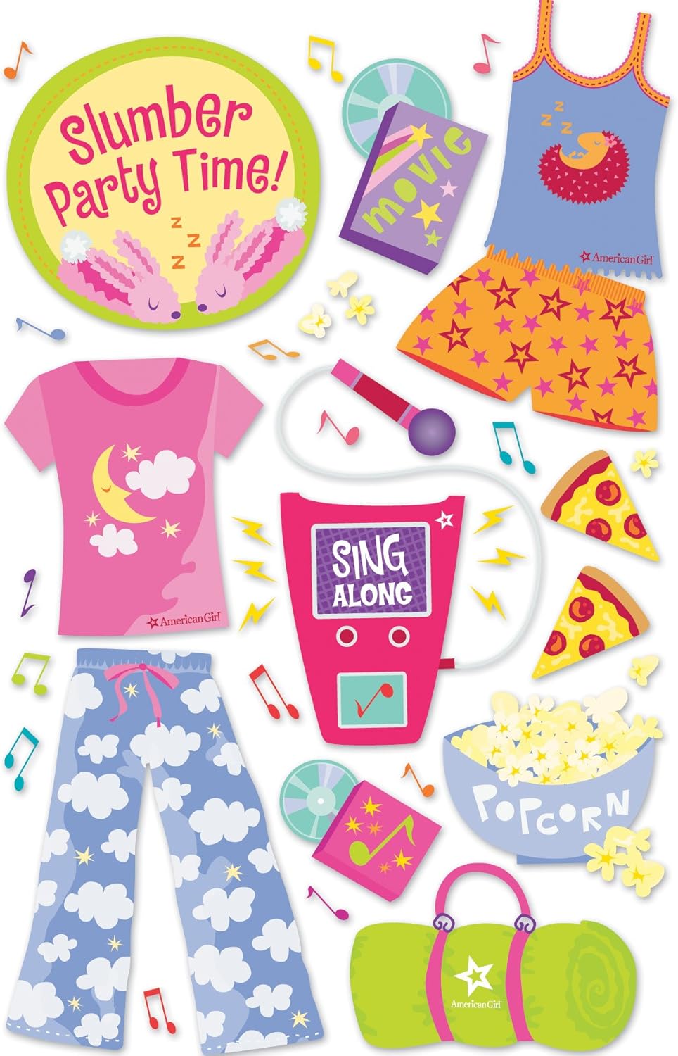 Amazon.com: American Girl Crafts Slumber Party Stacked Stickers : Toys ...