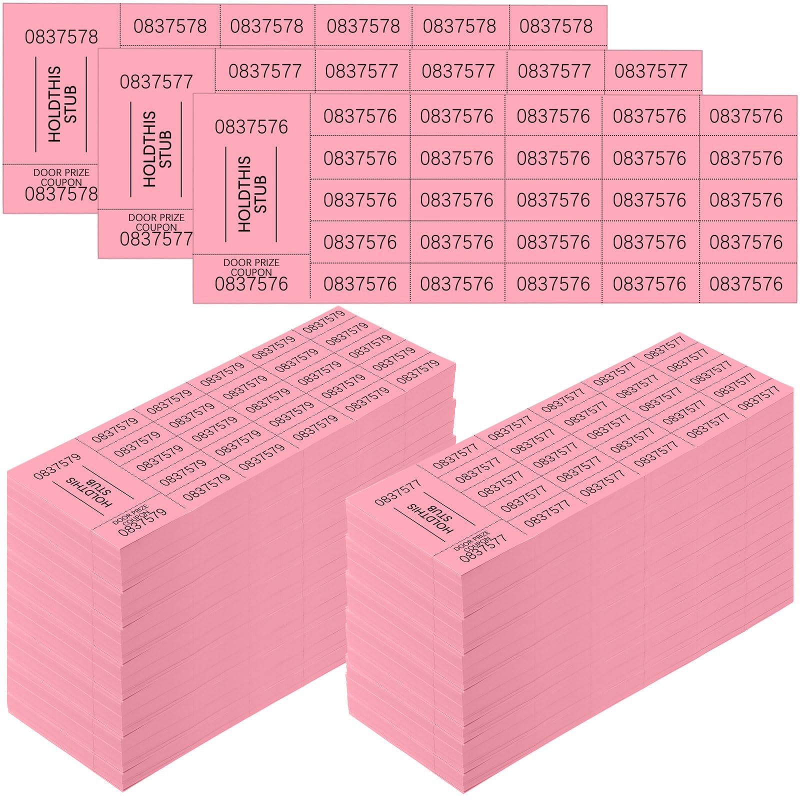 Snapklik.com : Kosiz 2000 Sheets Raffle Ticket 25 Bid Chinese Auction ...