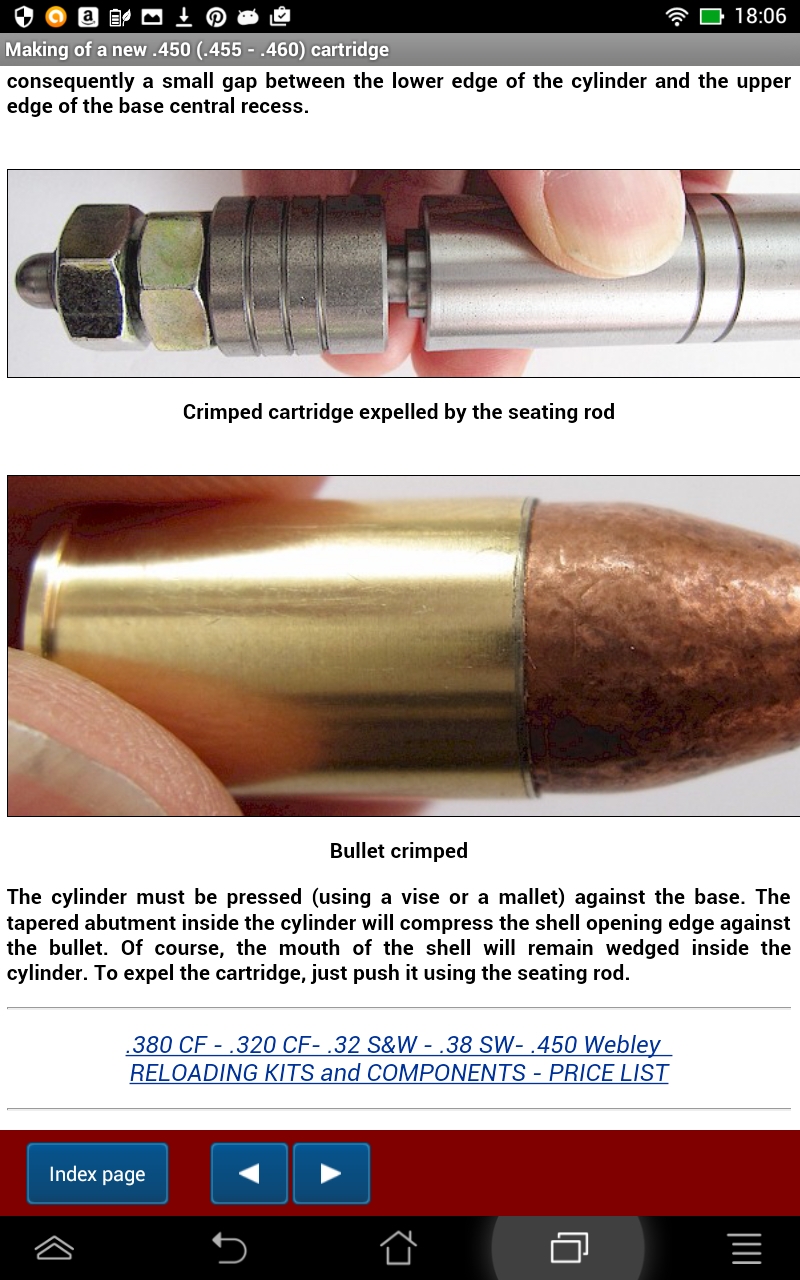 Reloading new .450 (.455) black powder cartridges - App on Amazon Appstore