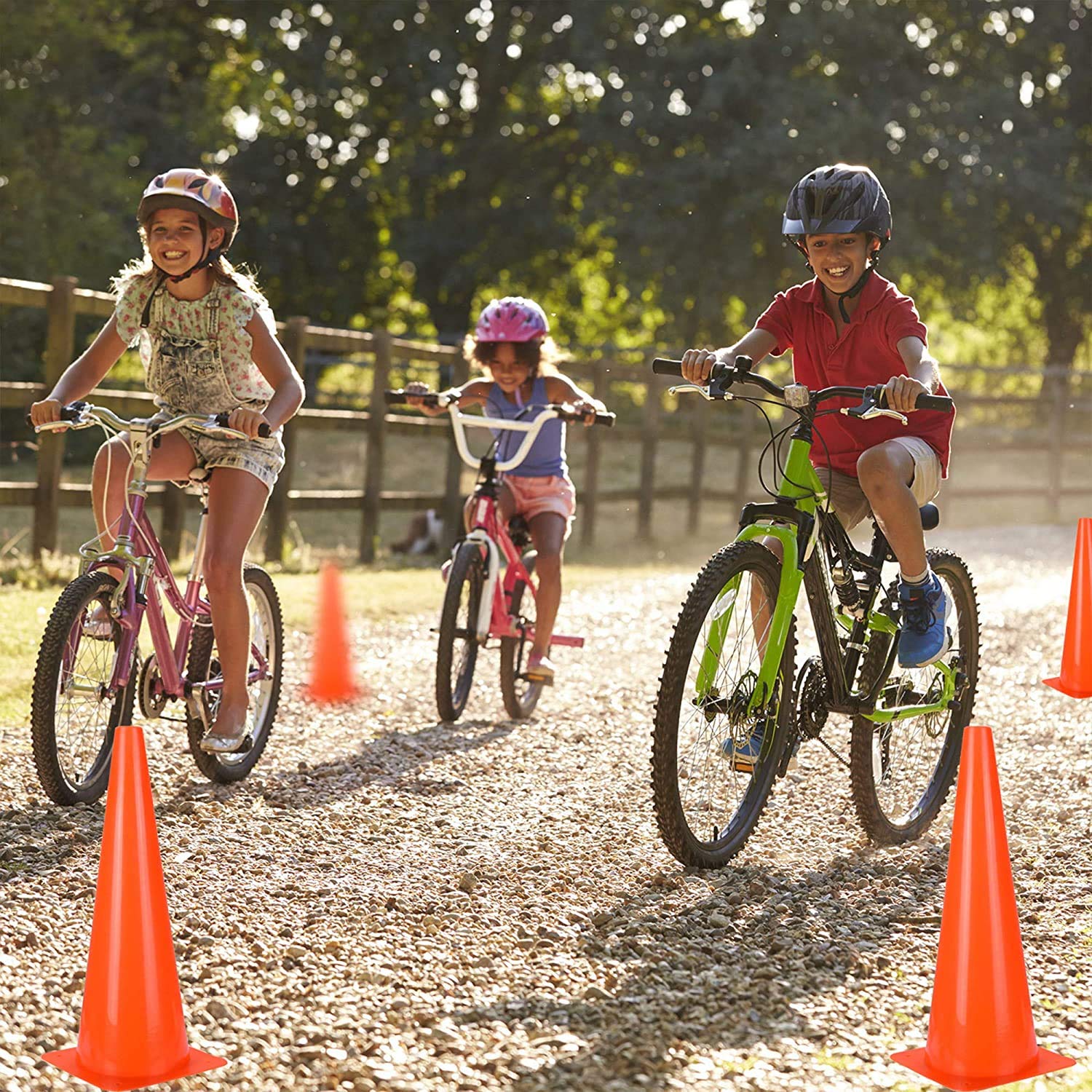 Snapklik.com : 12 Inch Traffic Training Sports Cones, 10 Pack Yellow ...