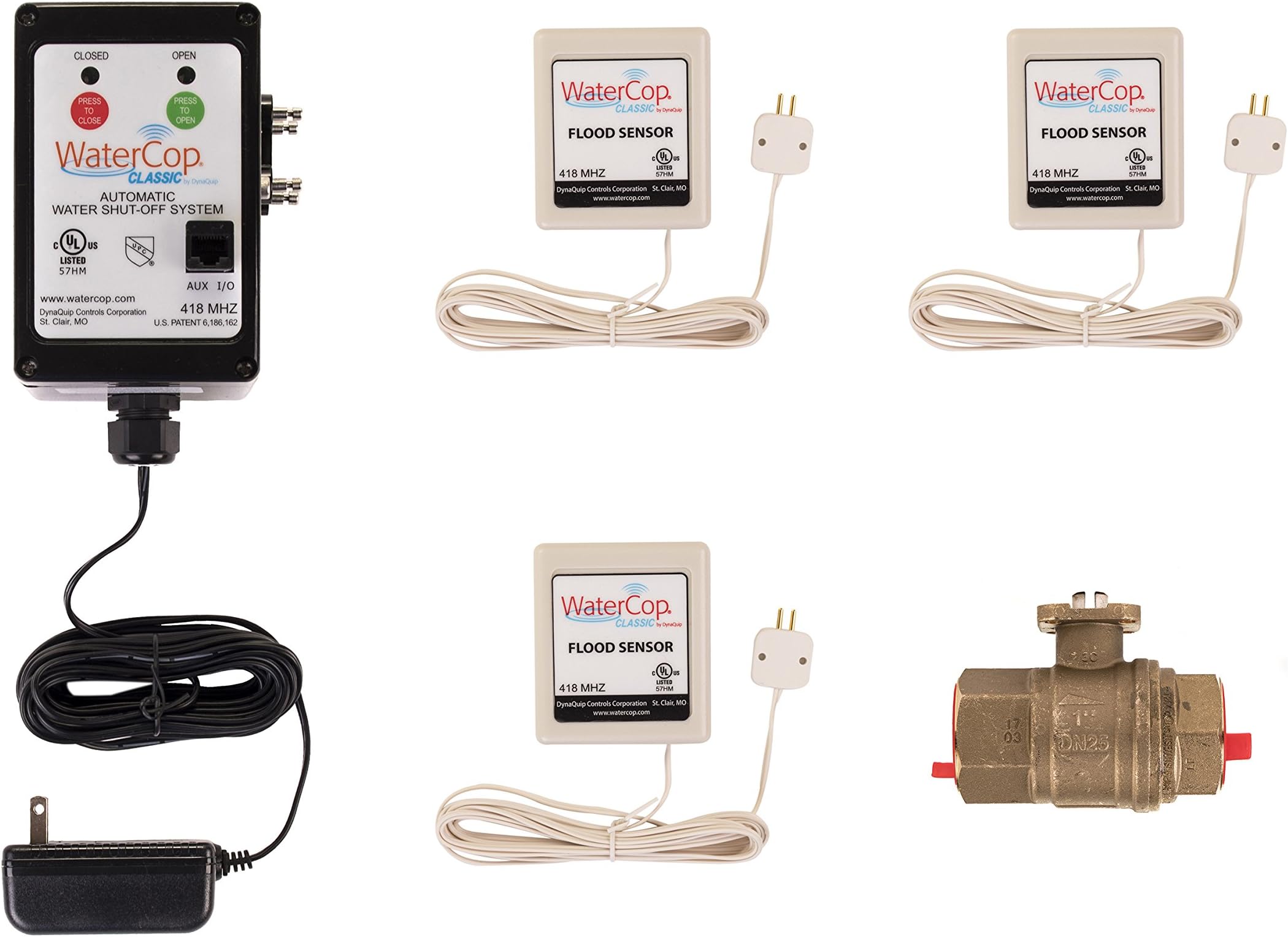 Amazon.com: WaterCop Classic, 1 in Lead Free Ball Valve, Actuator, 3 ...