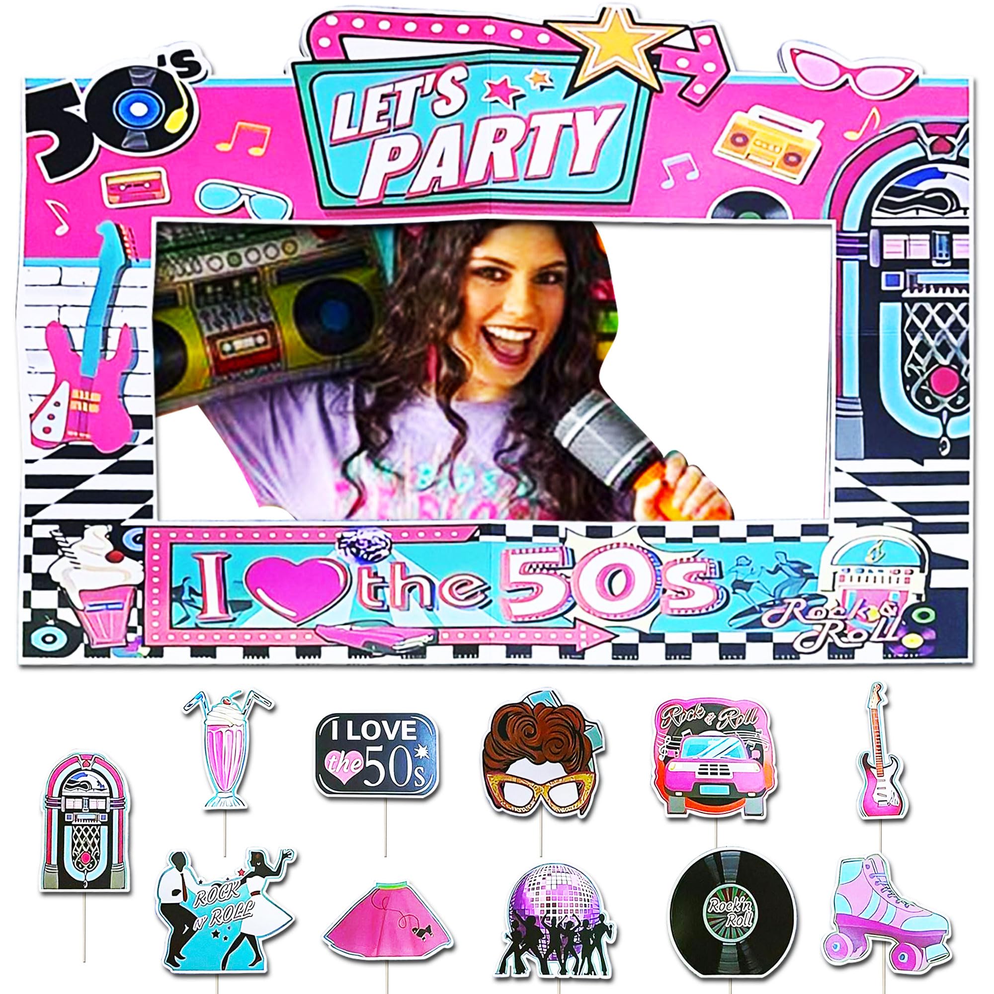 Sock Hop Theme 50's Sock Hop DIY 1950s Rock N Roll Party Pennant