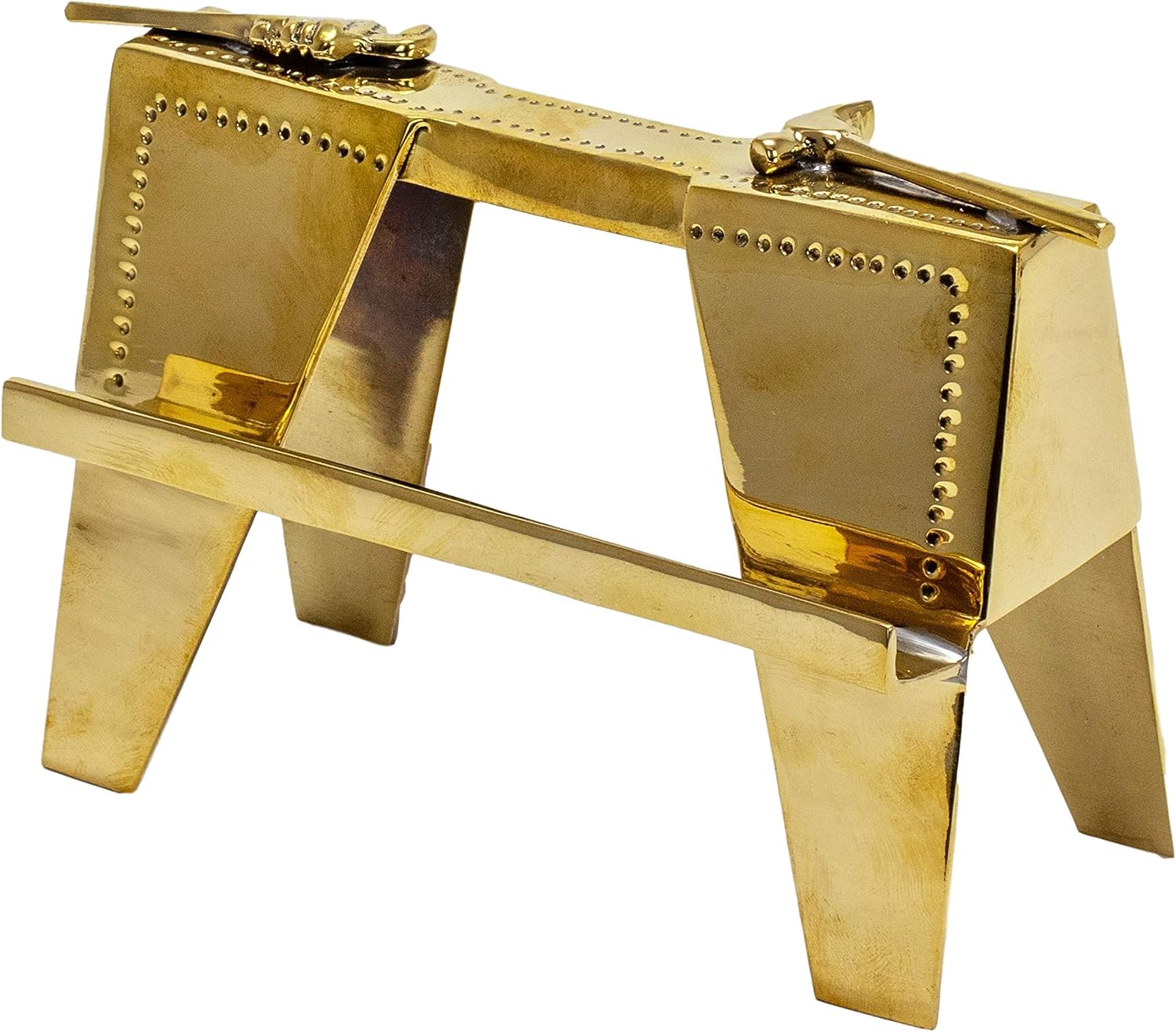 Amazon.com: MY SWANKY HOME Brass Sawhorse Tablet Mobile Phone Stand 6.5 ...