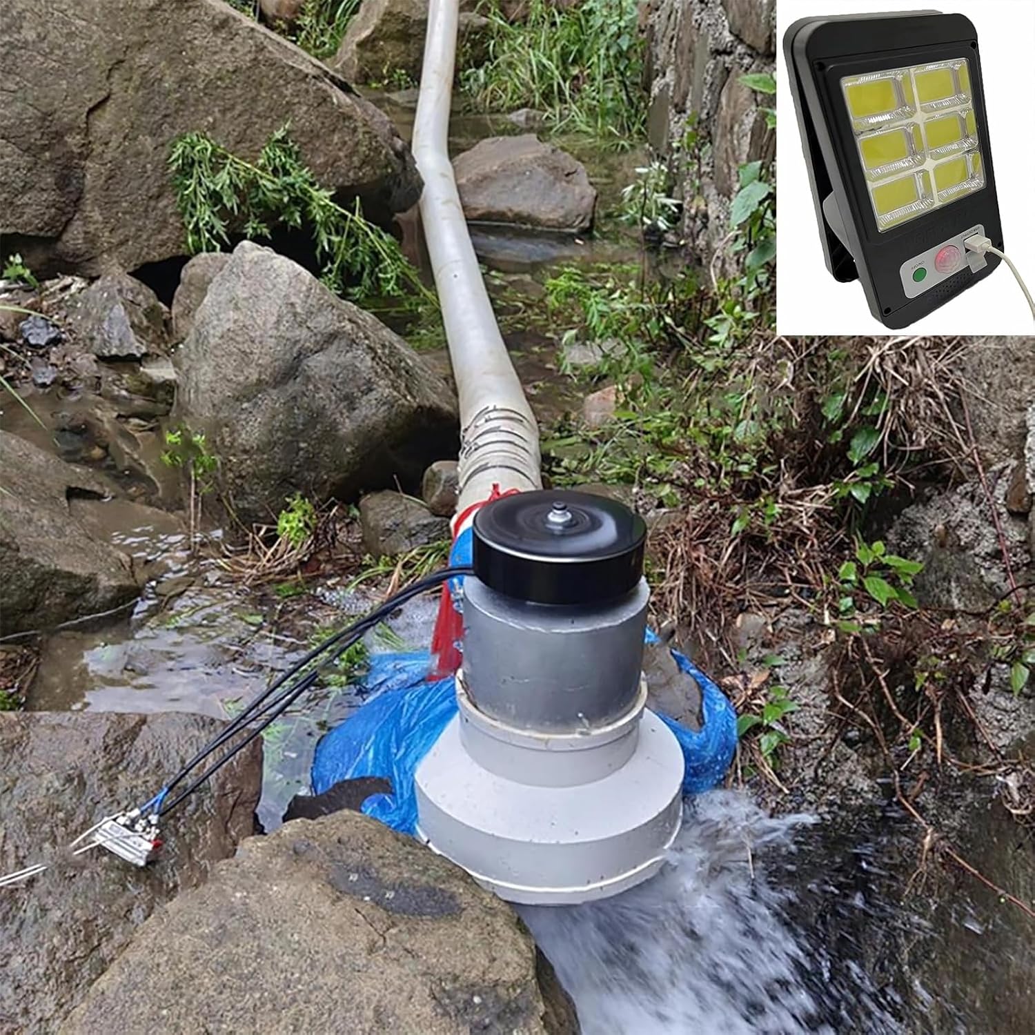 3000W Micro Hydroelectric Generator 110V/220V Water Turbine High Power ...