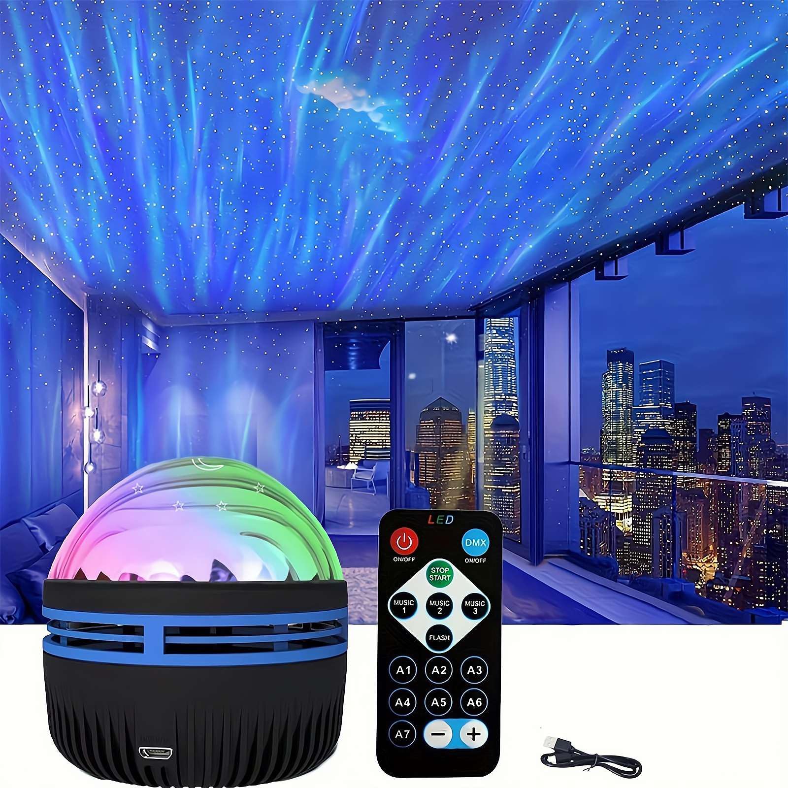 Amazon.com: Star Projector Galaxy Night Light,Aurora Borealis Light ...