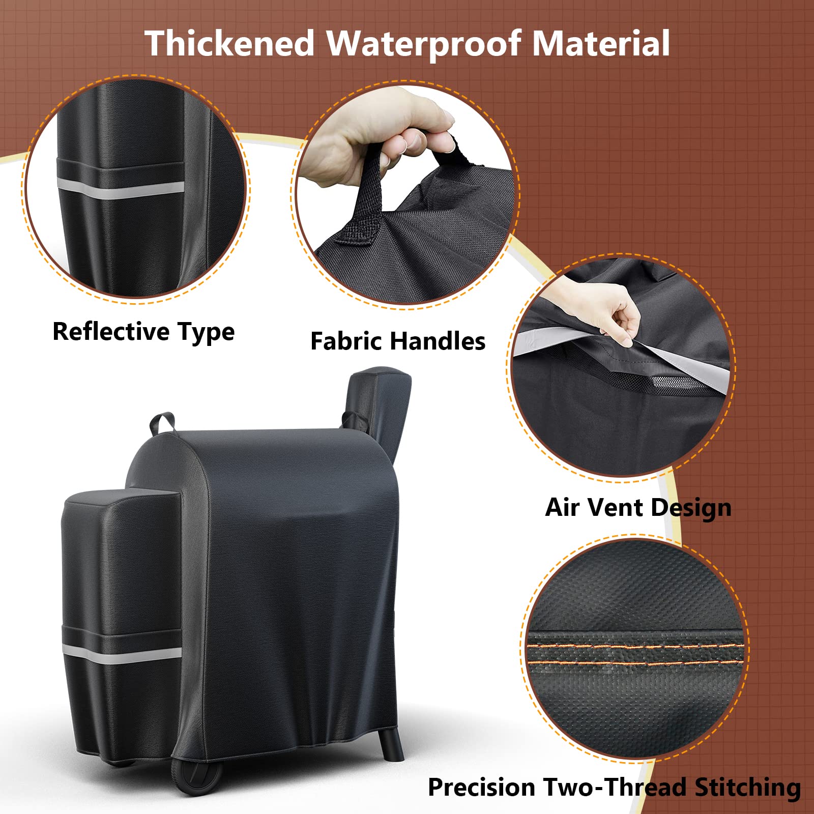 Snapklik.com : QuliMetal Grill Cover For Traeger Pro 22, Pro 575, Lil ...