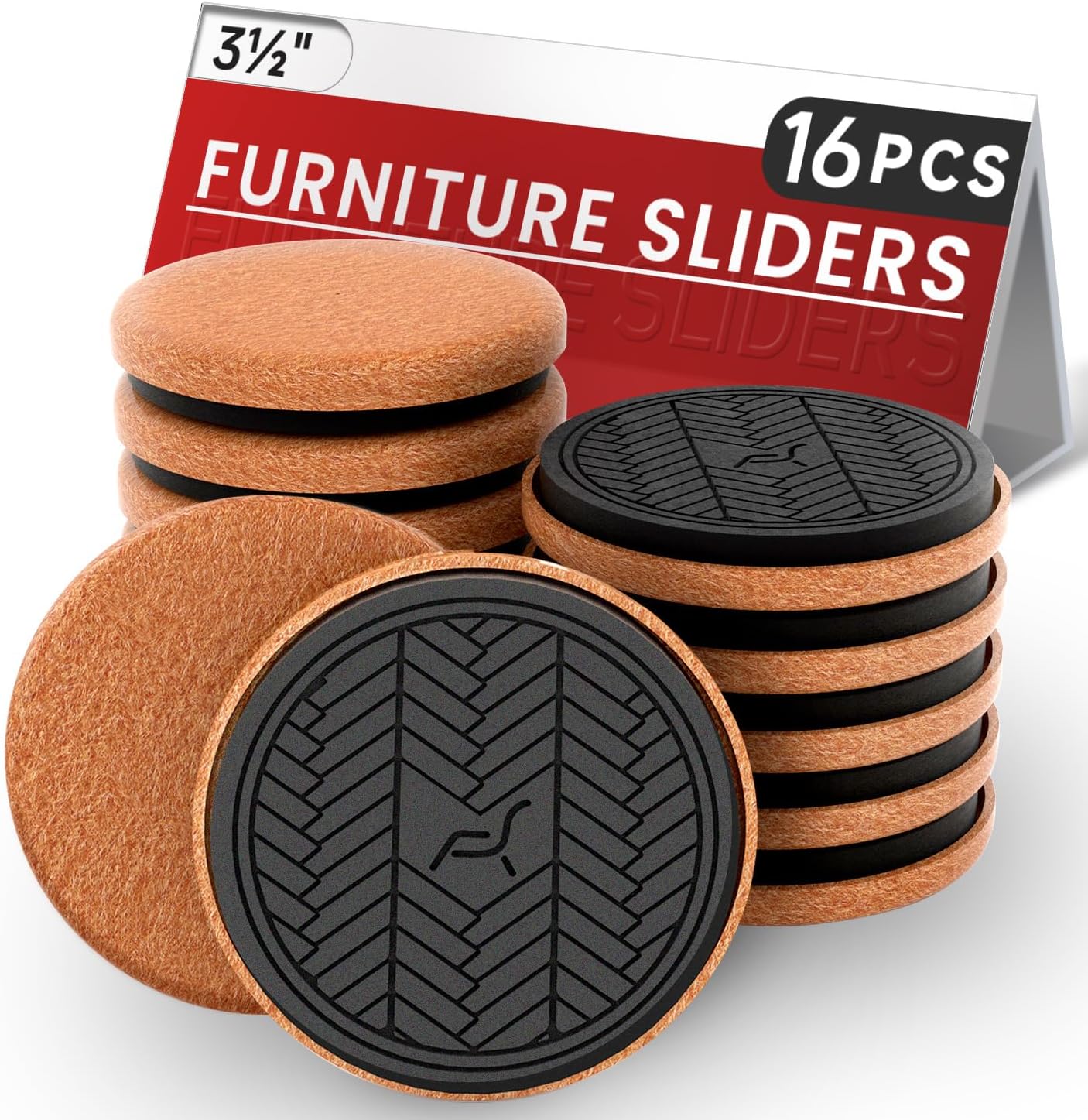 Amazon.com: Felt Sliders for Hardwood Floors & Furniture Lifter - 8 PCS ...