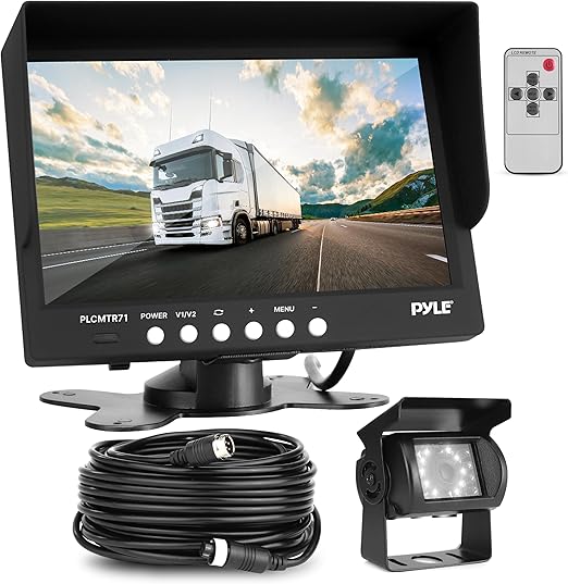 Amazon.com: Pyle Pro 7" Weatherproof Backup Camera System With Ir Night ...