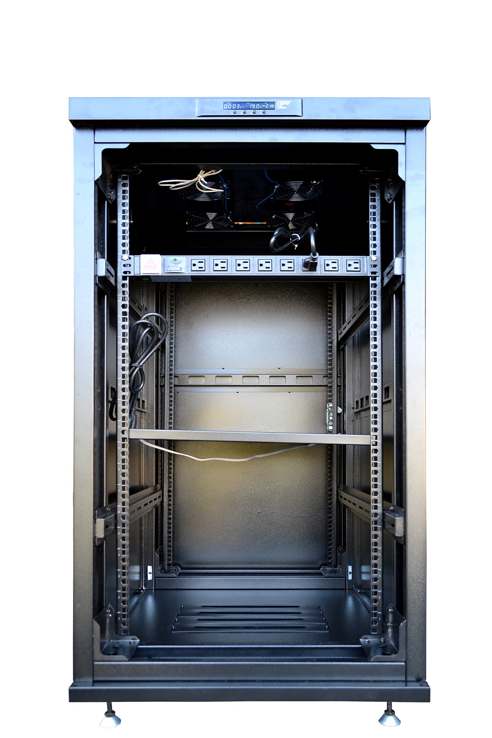 Sysracks 18U Server Rack Network Enclosure 39 inch Deep Data Cabinet on ...