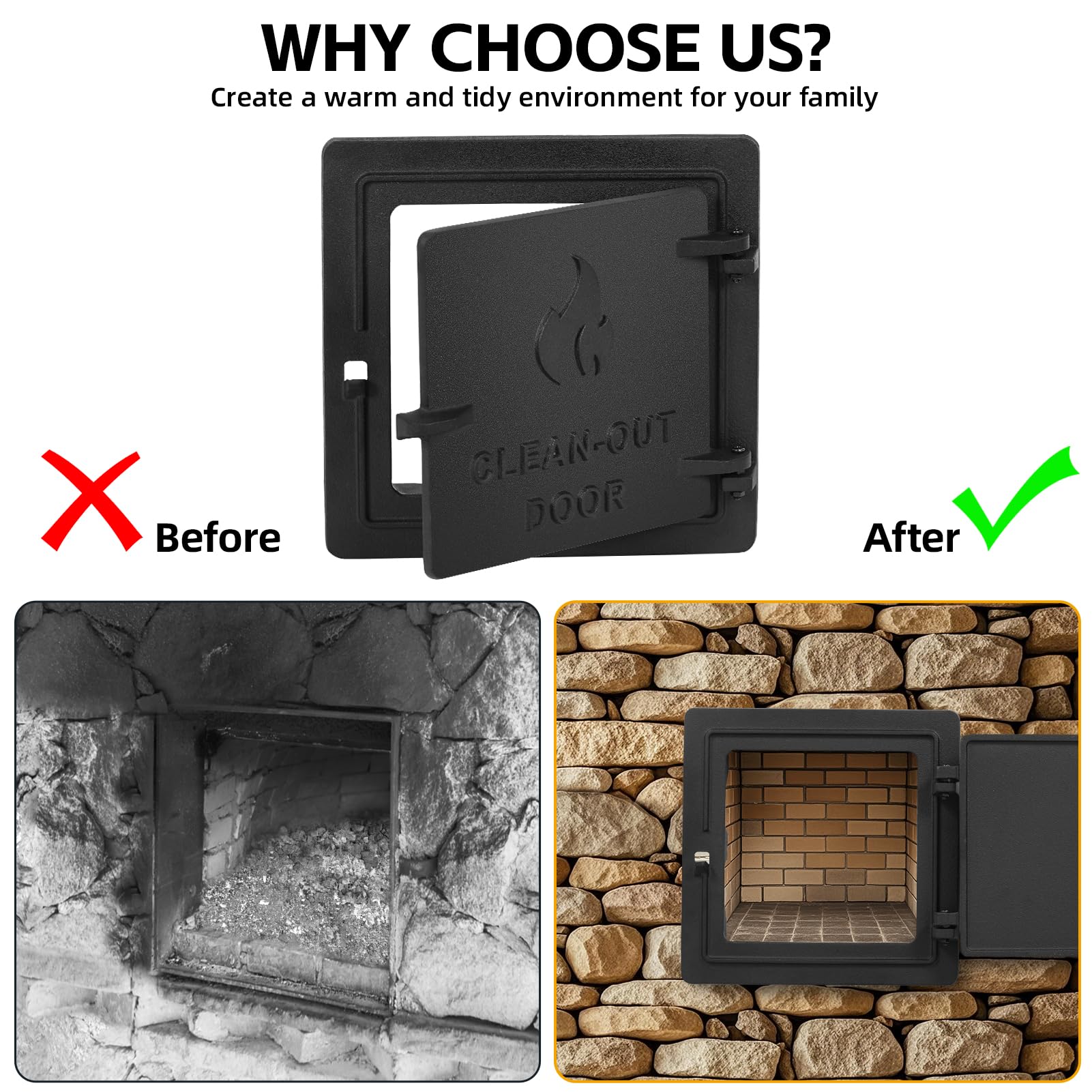 Fireplace Ash Dump Door