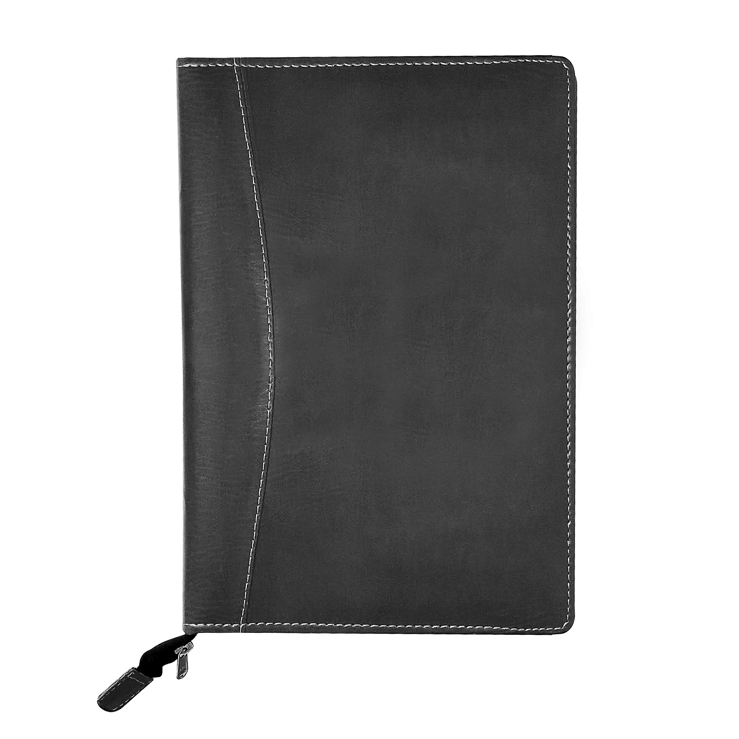 Buy Printdoot.com Black Colour Leather Multipurpose 4 Ring File Folder ...