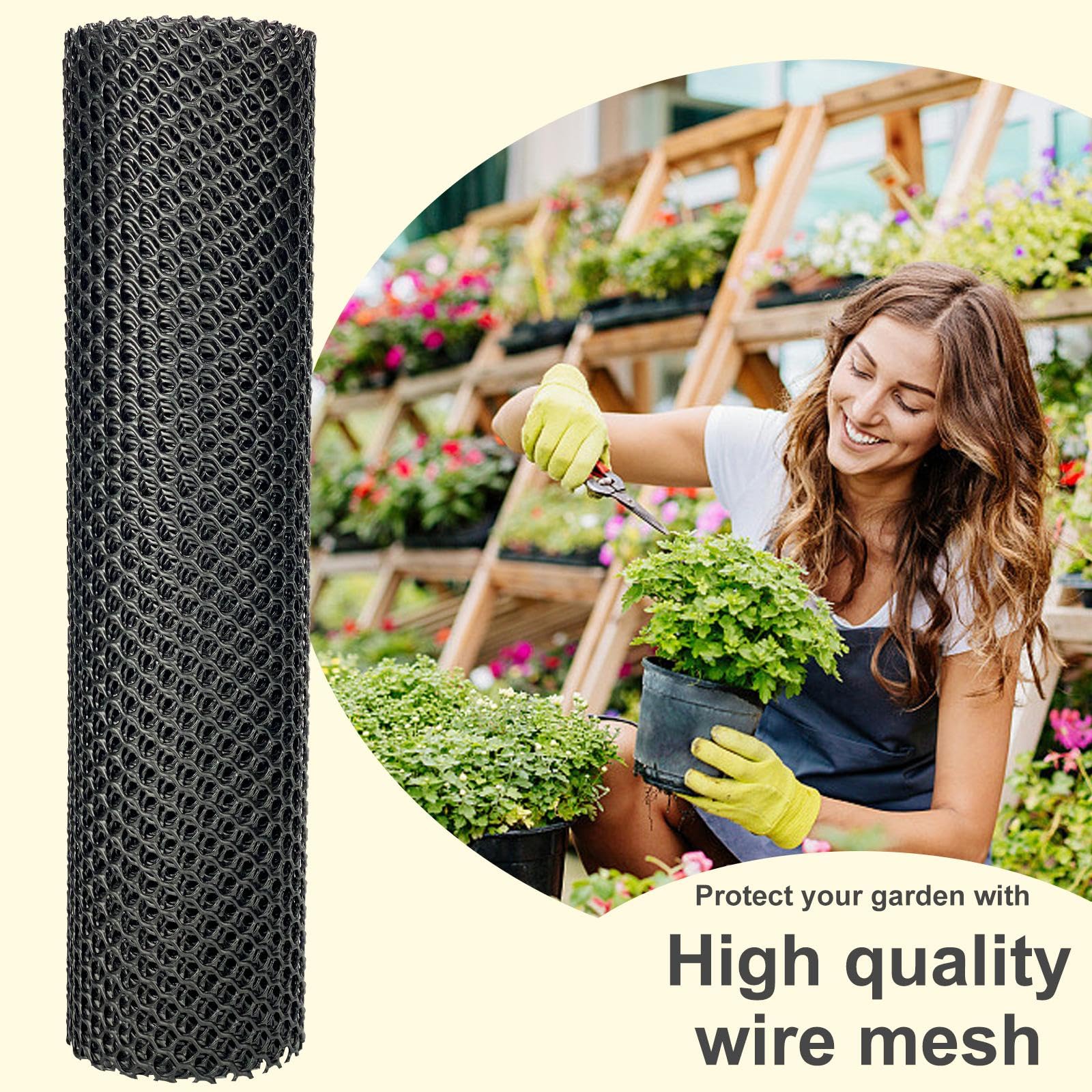 Snapklik.com : Plastic Wire Mesh Fence 16in X 20Ft Plastic Chicken Wire ...