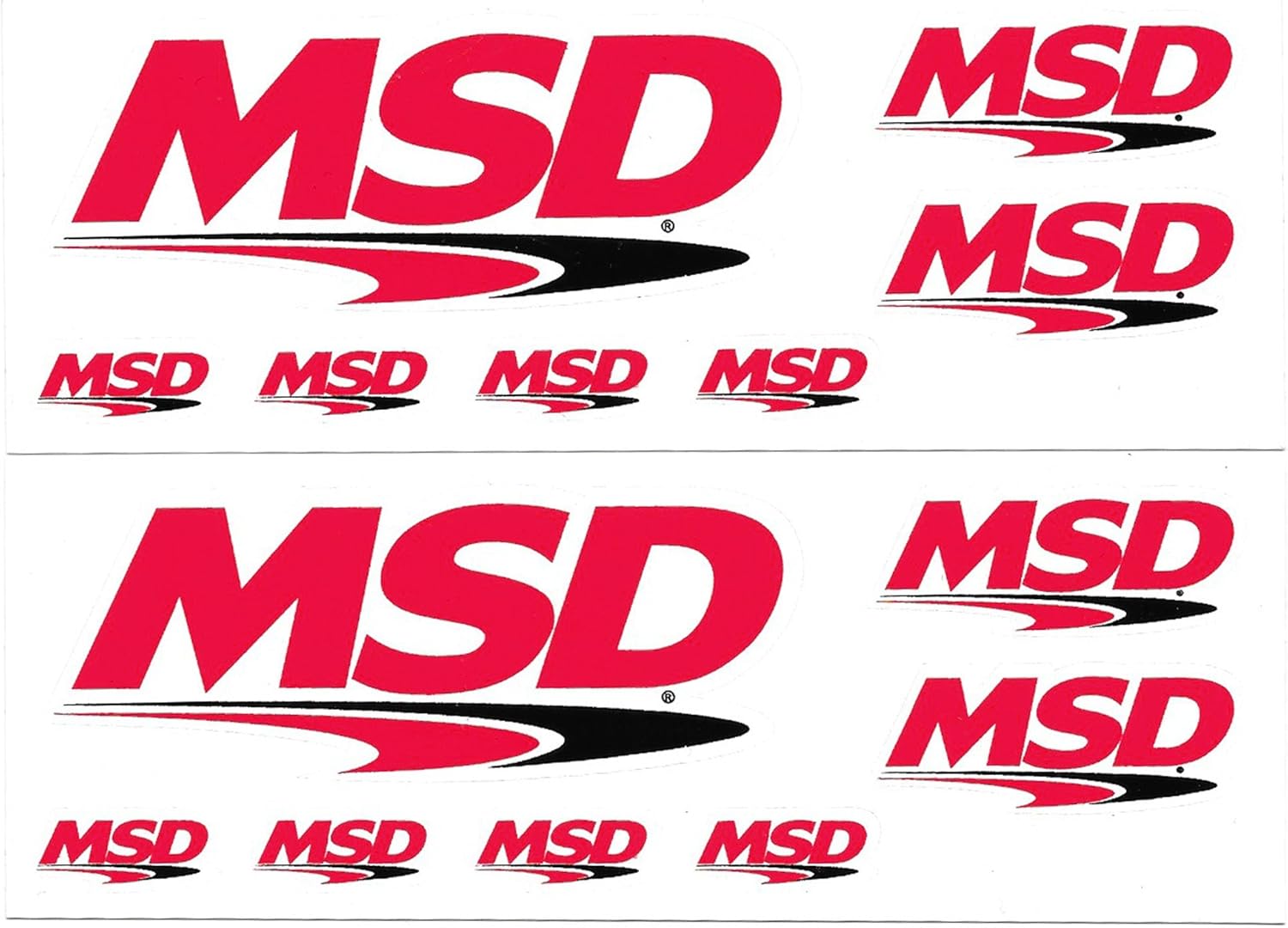 Amazon.com: MSD Racing Decals Stickers Sheet of 7 Set of 2 Vinyl