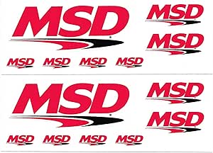 MSD Racing Decals Stickers Sheet of 7 Set of 2 Vinyl, Decals, Magnets ...