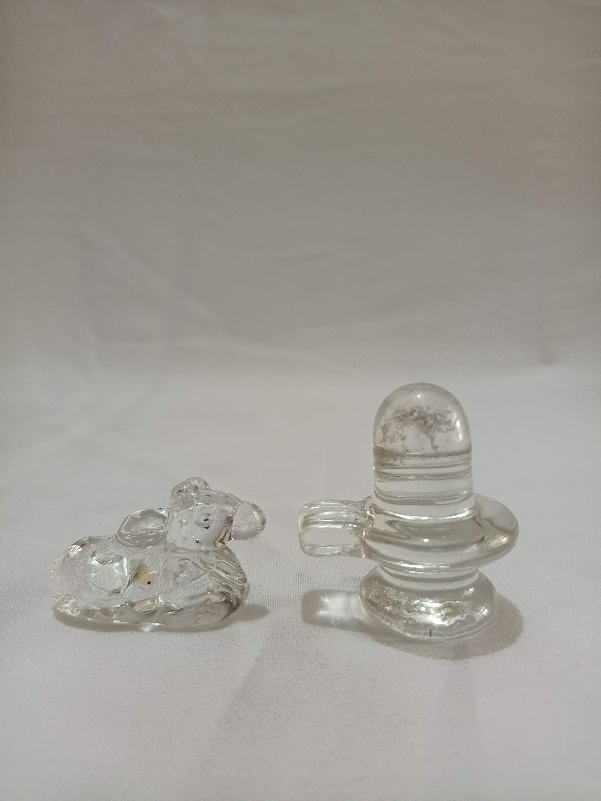 Buy KLEO Sphatik Shiv Shiva Lingam Linga Ling Crystal Glass Murti Idol ...