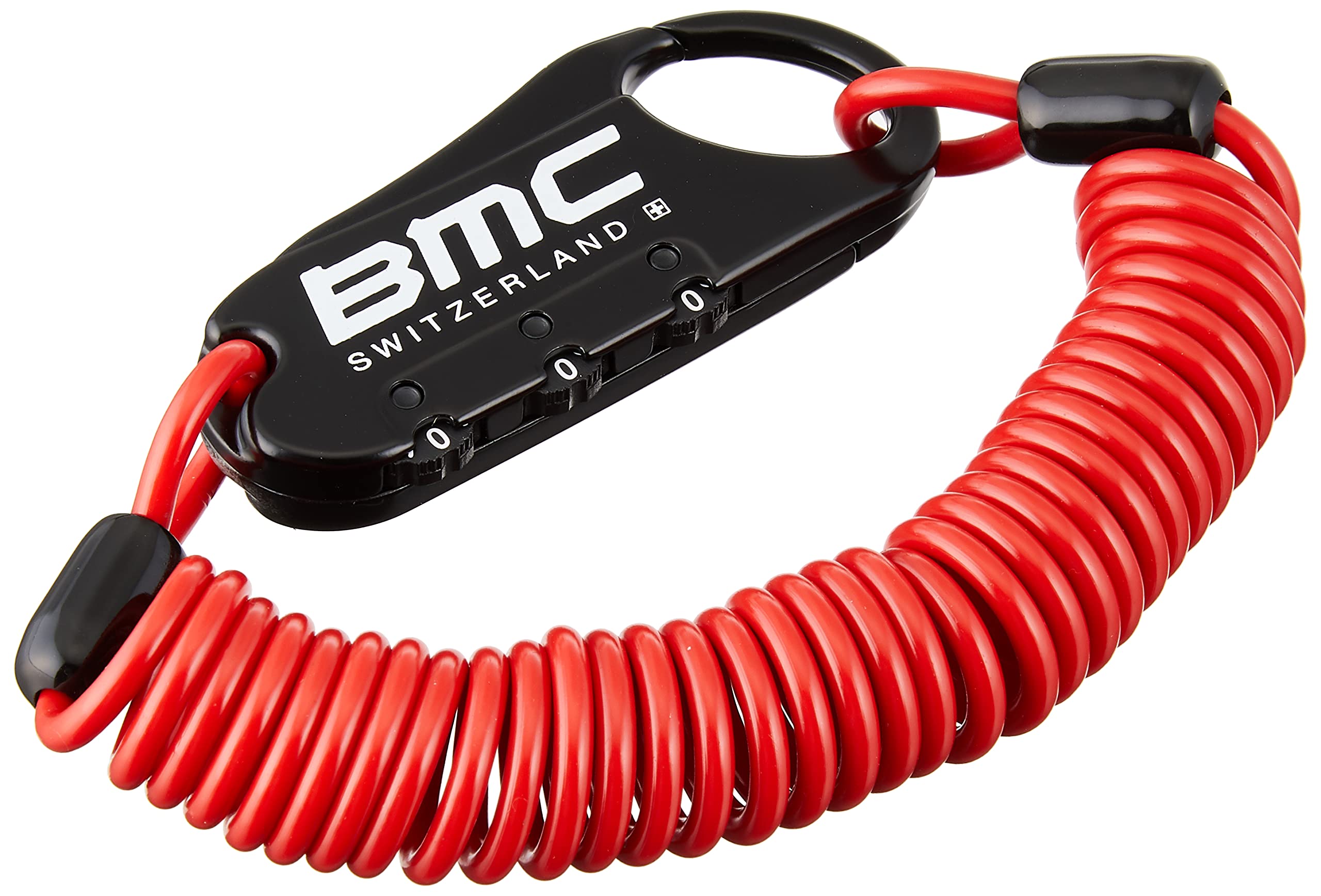 Amazon | BMC(ビーエムシー) BMCロゴ入り ワイヤー錠 BK Body/Red Wire | BMC(ビーエムシー) | ケーブルロック