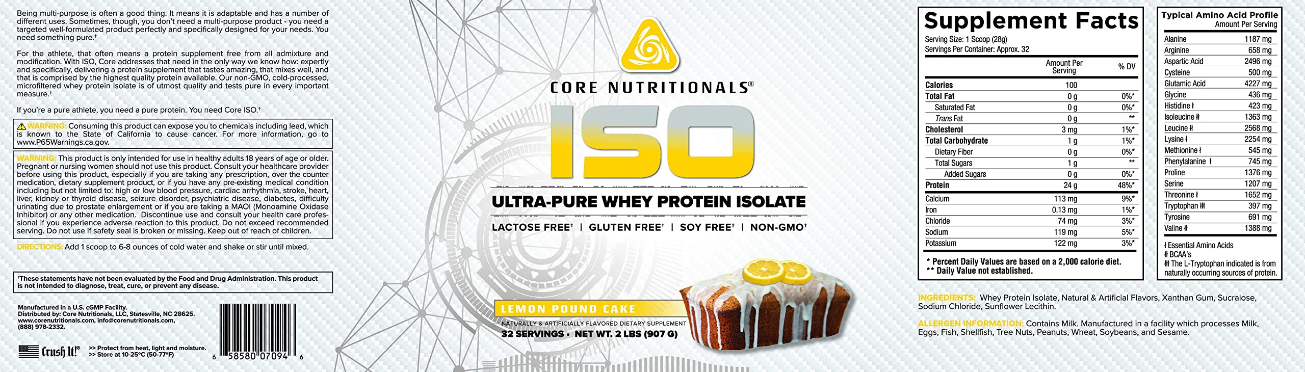 Snapklik.com : Core Nutritionals Ultra-Pure Isolate Whey Protein