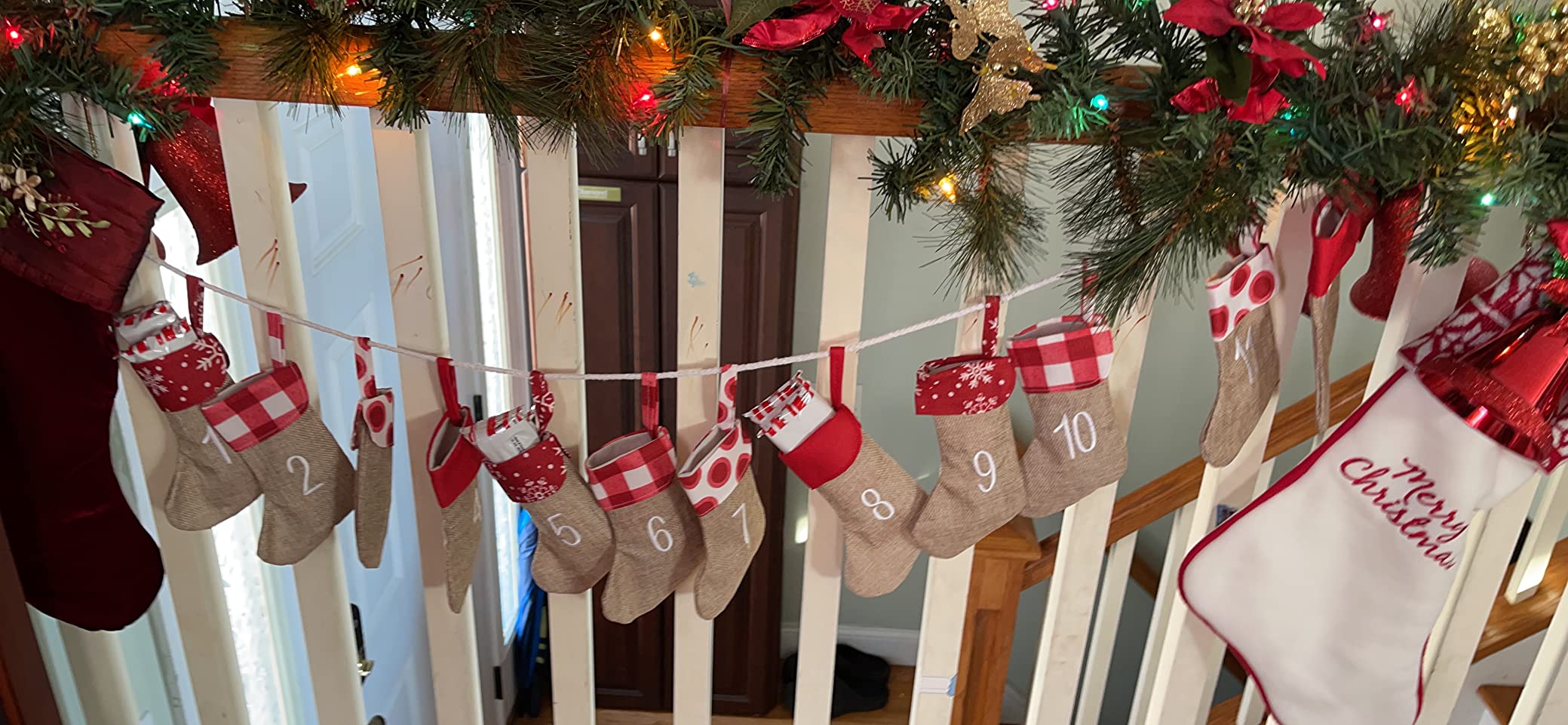 $3/mo - Finance JOYIN 2022 Christmas Hanging Advent Calendar Stocking ...