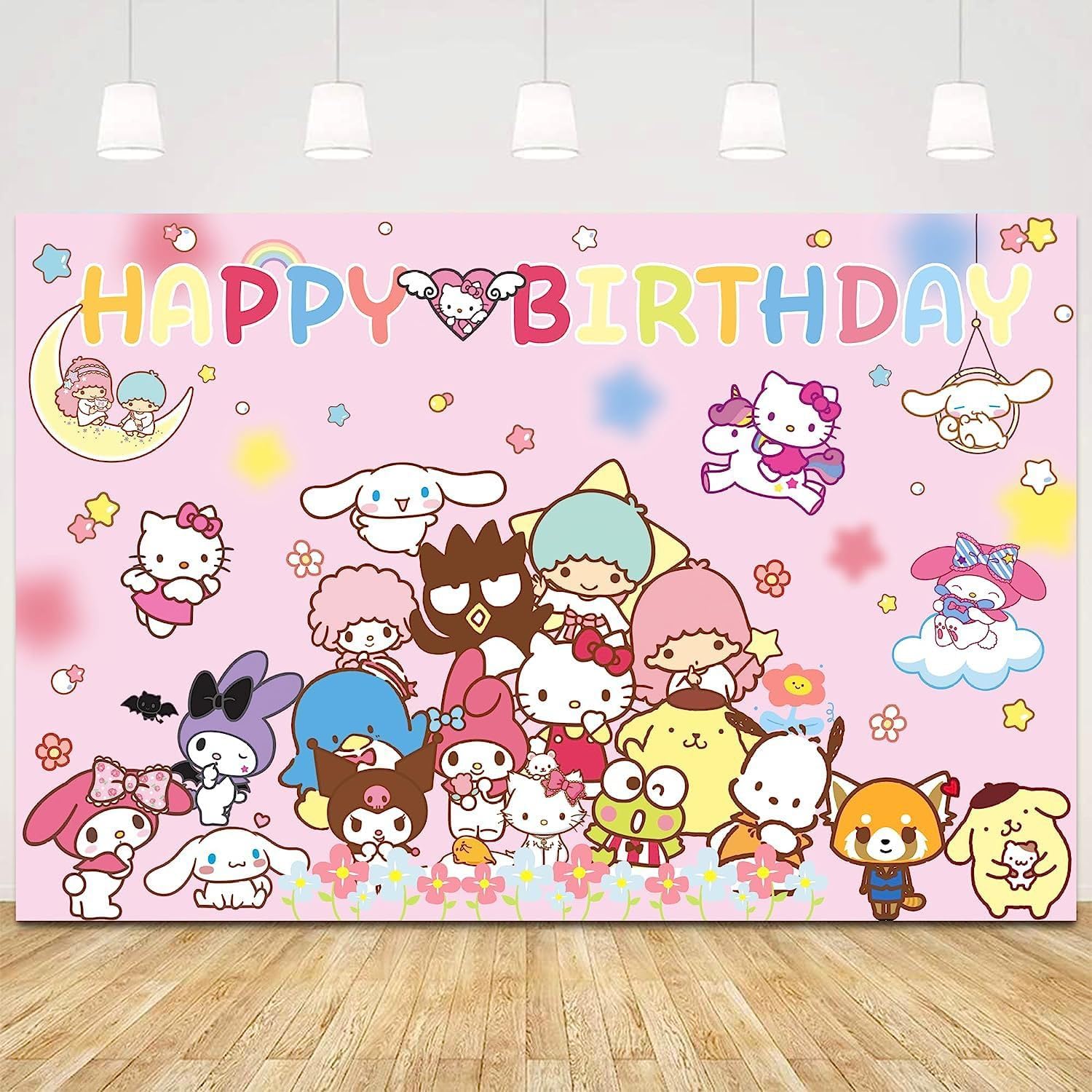 Amazon.com : Anime Party Supplies Background Birthday Banner 150 ...