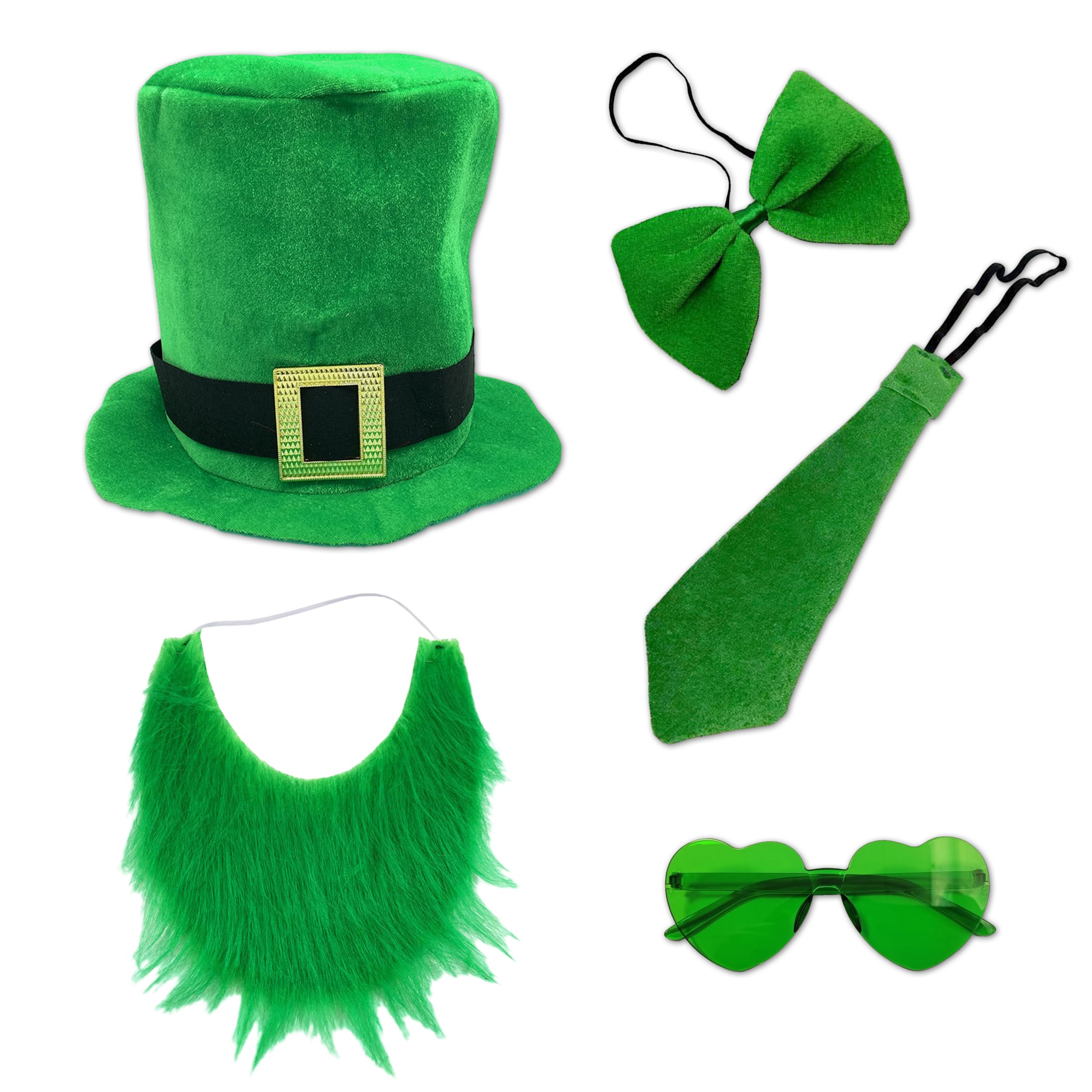 5 PCS St. Patrick's Day Costume, St Patricks Day Accessories Set For ...
