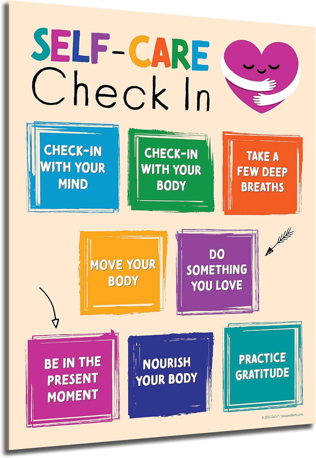 Amazon.com: ZOCO – Self-Care Check-In Poster (5-Pack) – Mindfulness ...