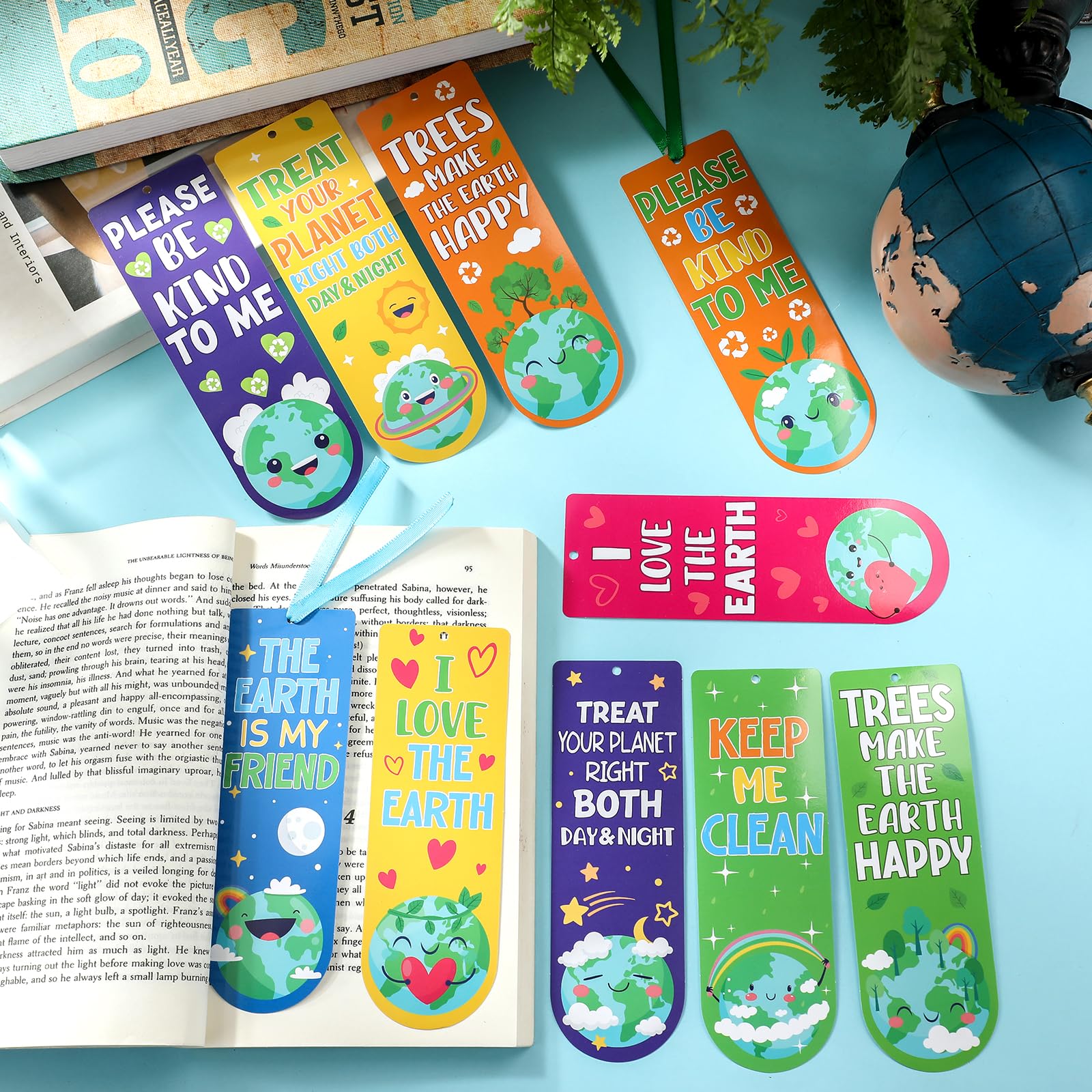 Snapklik.com : Cholemy Earth Day Bookmarks For Kids Bulk Paper ...