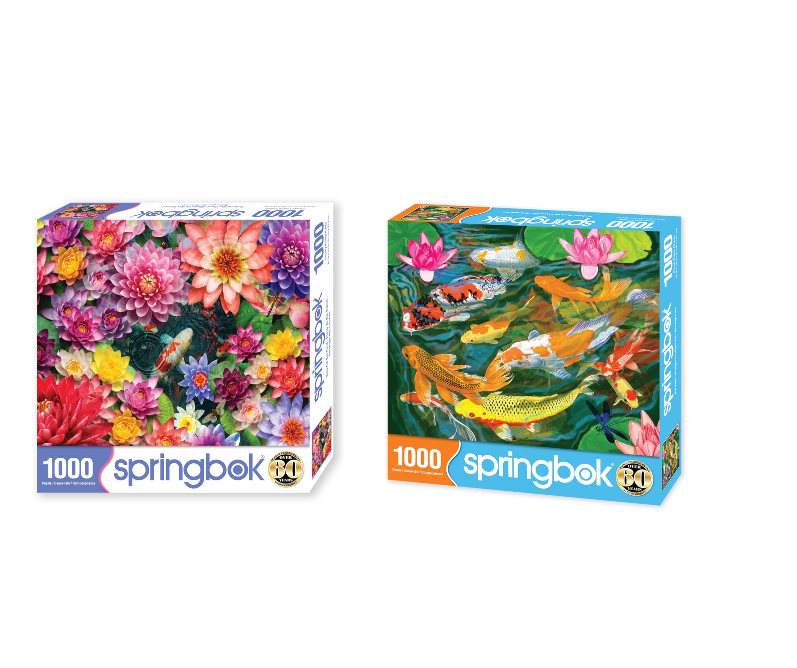 Amazon.com: Springbok 1000 Piece Puzzles for Adults - Set of 2 Jigsaw ...