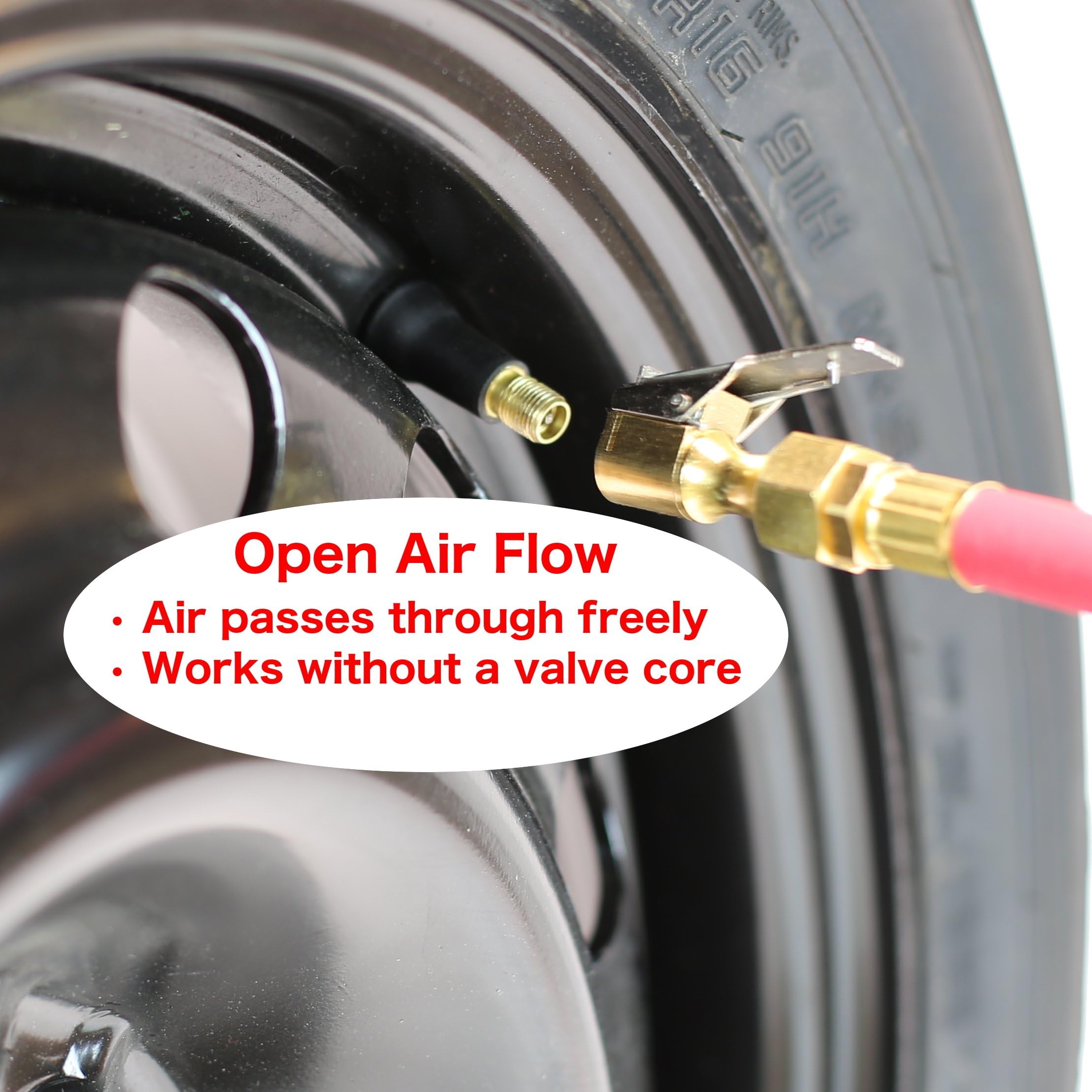 Snapklik.com : EPAuto 2 Pack Open Flow Straight Lock-On Air Chuck